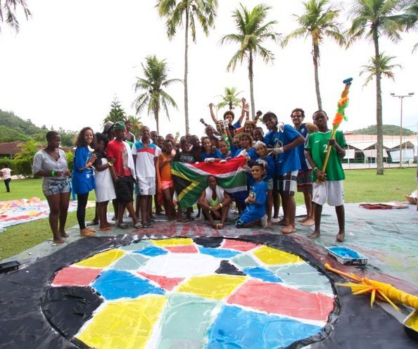 Giant Water Colour Flags | Workshop Experience : 13 Steps - Instructables