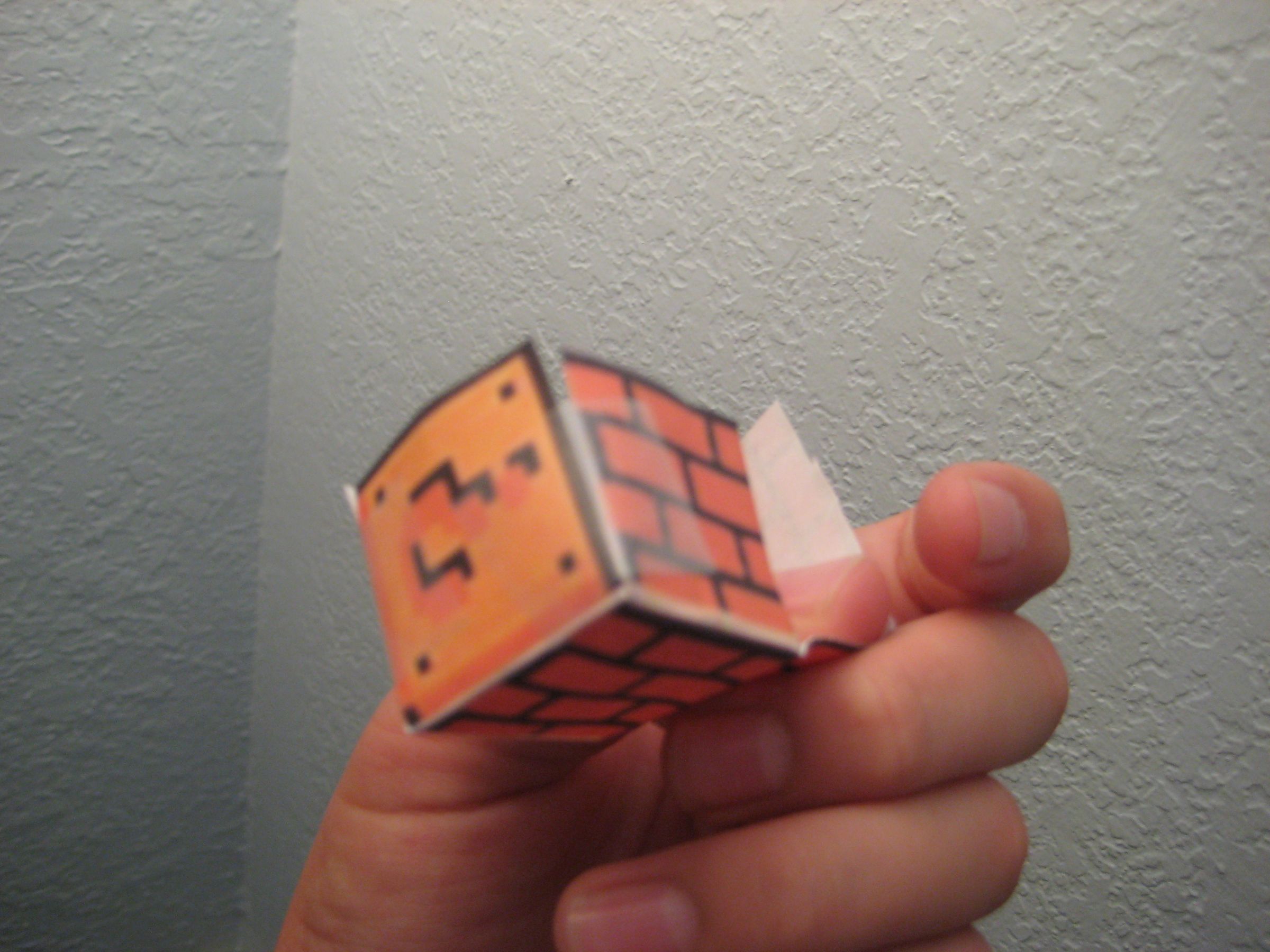 Super Mario Bros. Paper Question Mark Block : 4 Steps - Instructables