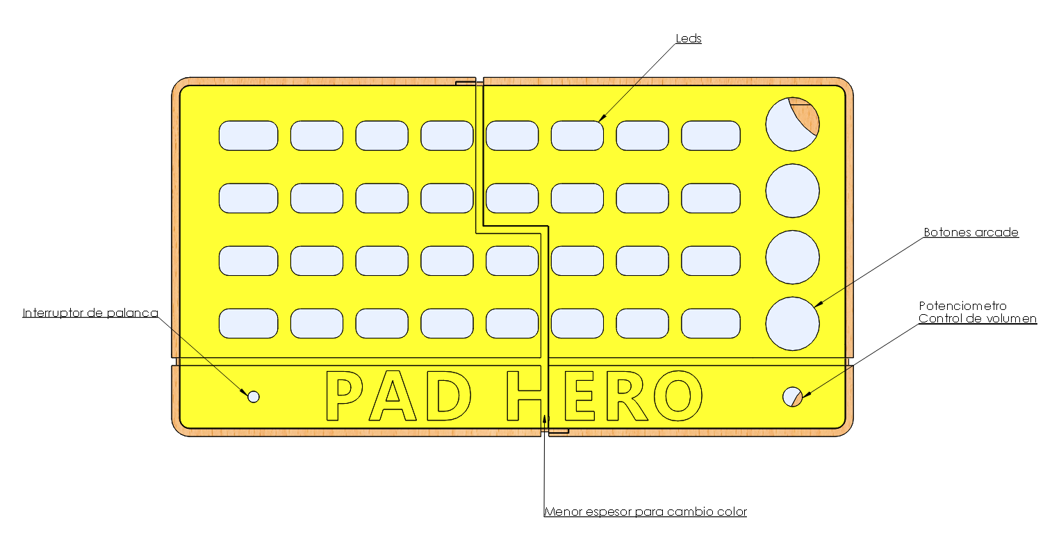 PAD HERO (Guitar Hero Using Arduino) : 6 Steps (with Pictures ...
