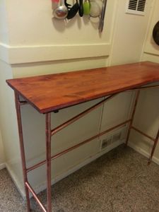 Easy Copper Pipe and Reclaimed Wood Table : 5 Steps (with Pictures ...