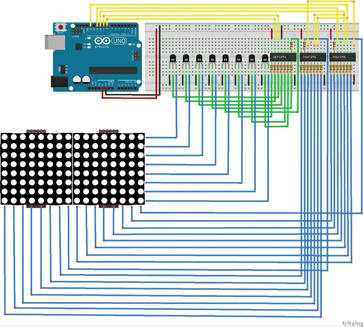 Matriz Led 8x16 (Pantalla Led Programable) : 12 Steps - Instructables