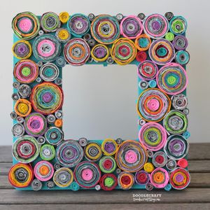 Upcycled Rolled Paper Frame! : 5 Steps (with Pictures) - Instructables