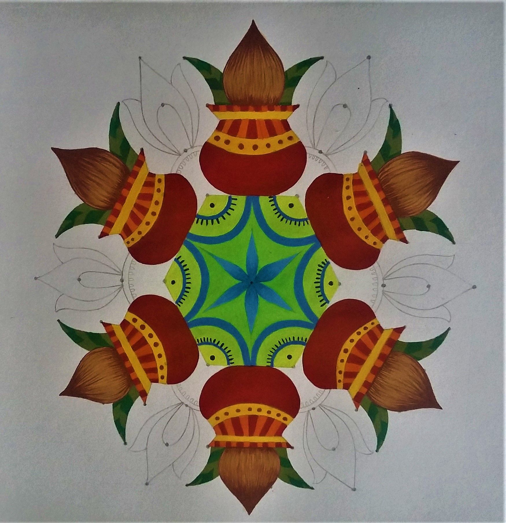 KOLAM PAINTING!! : 8 Steps - Instructables