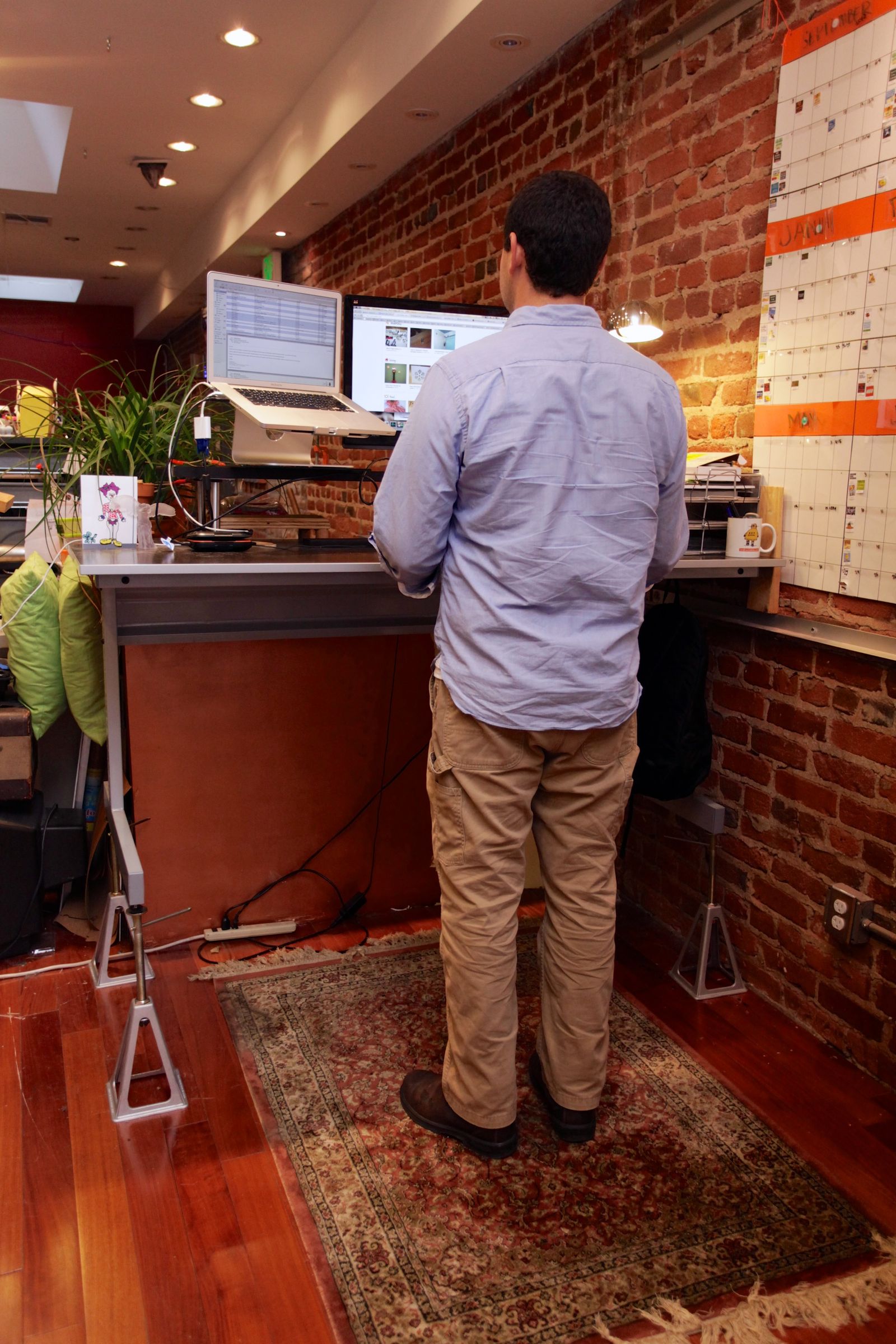 $38 Adjustable Standing Desk Conversion : 5 Steps (with Pictures ...