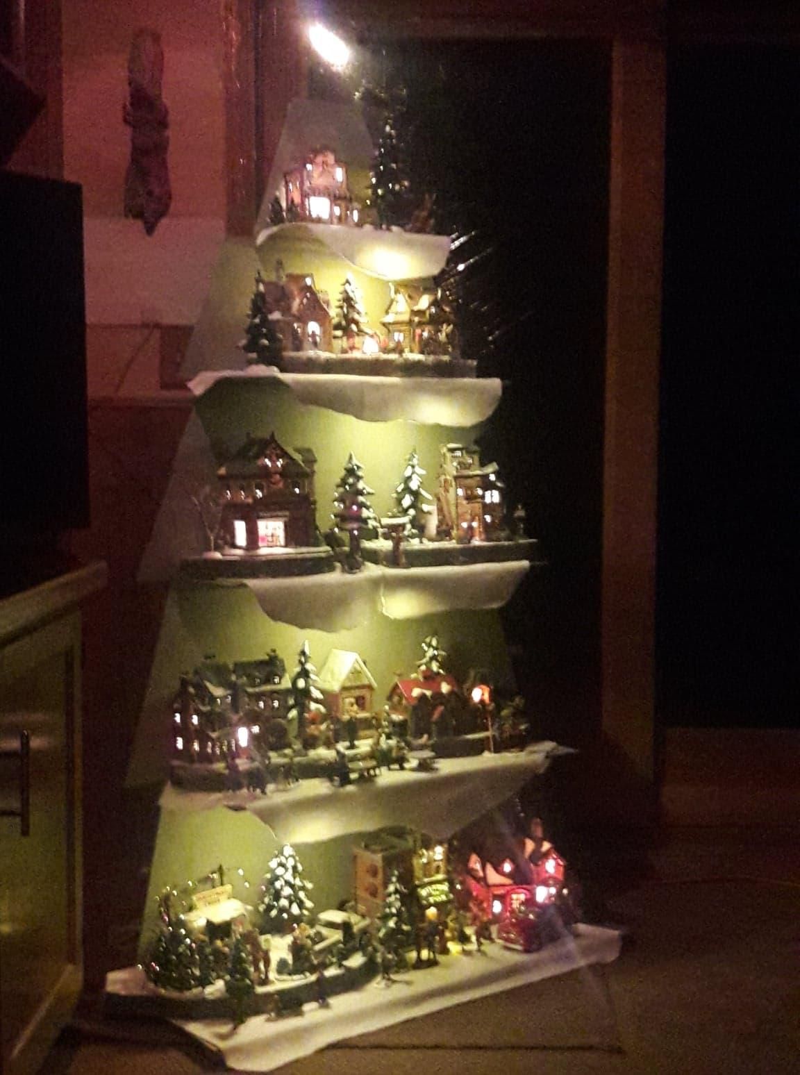 Christmas Tree Snow Village Display : 5 Steps - Instructables