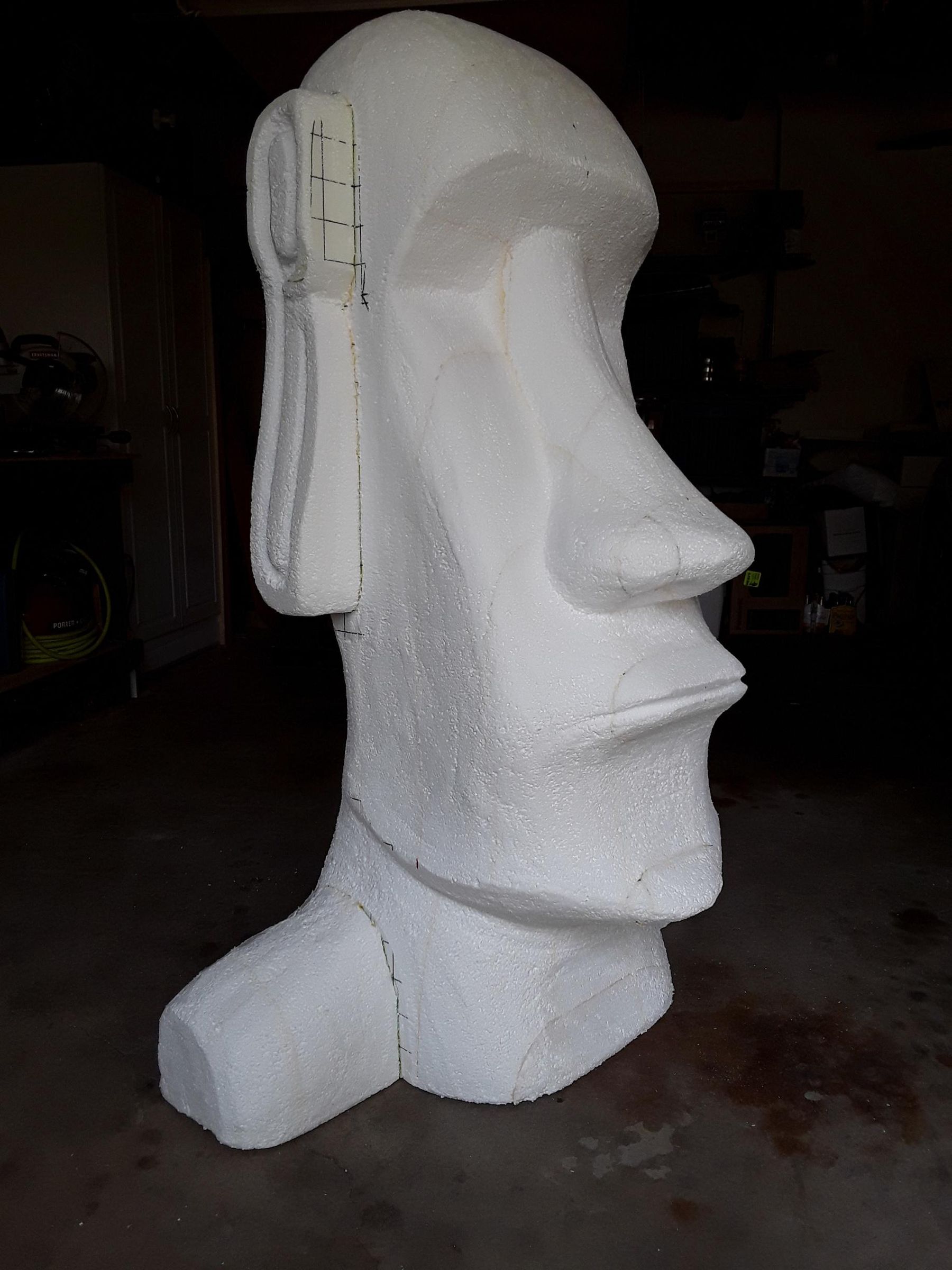 Moai From Recycled Foam : 8 Steps (with Pictures) - Instructables