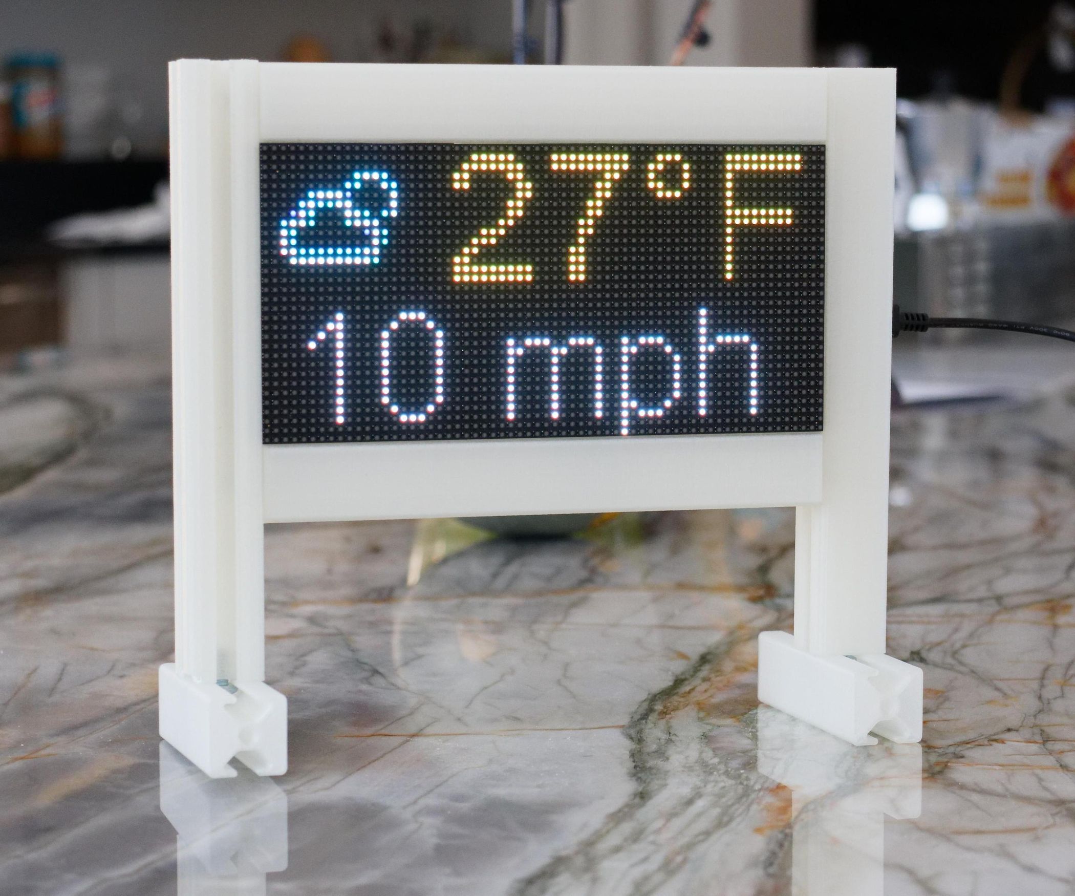 A Simple 3D Printed Frame for an RGB LED Panel : 12 Steps (with ...