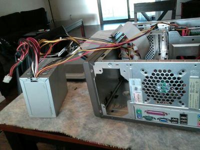 How to Replace a Power Supply in Gateway Model GT5404 Desktop Computer ...