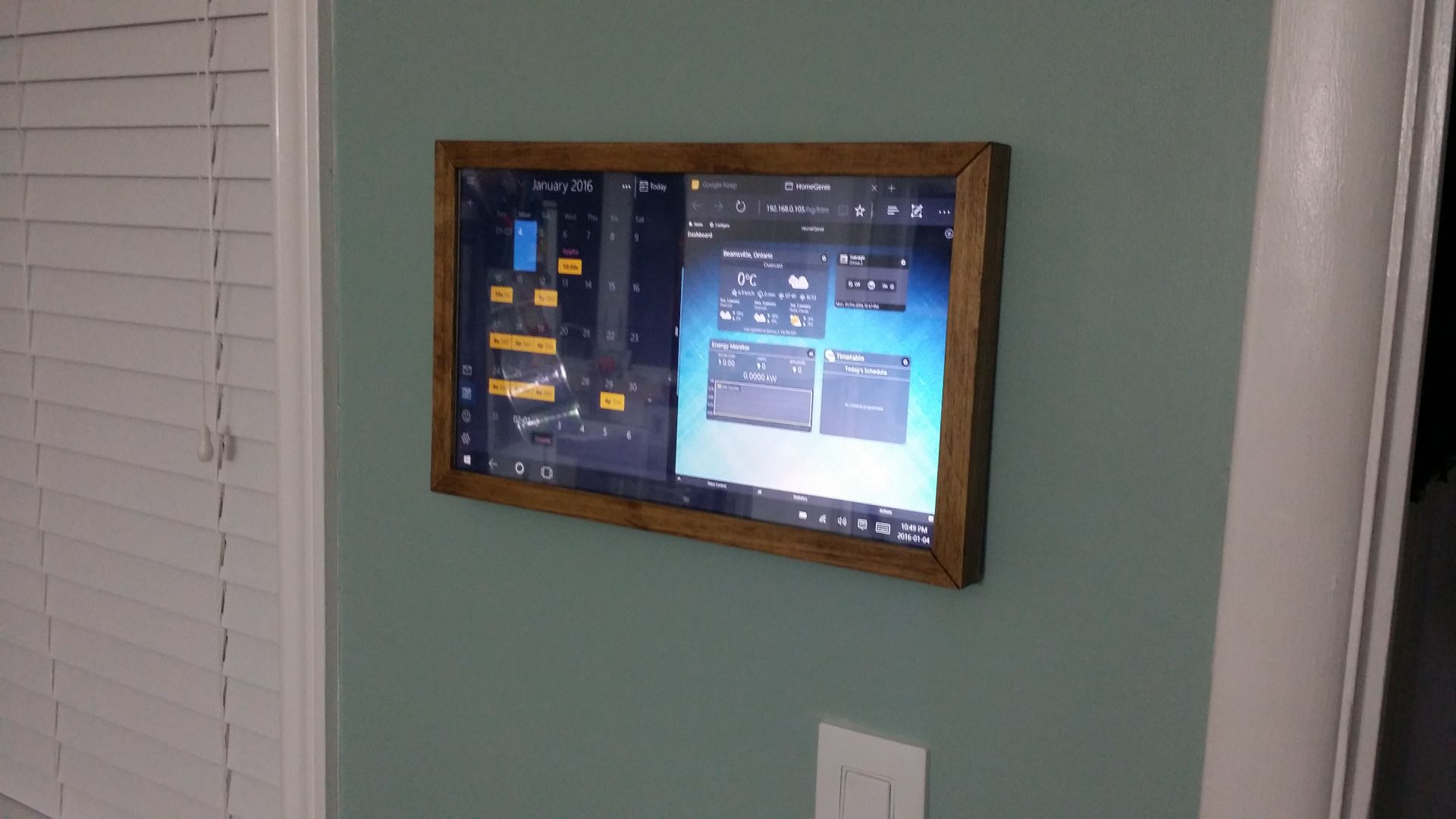 Touchscreen Wall Mounted Family Sync & Home Control Panel : 7 Steps ...