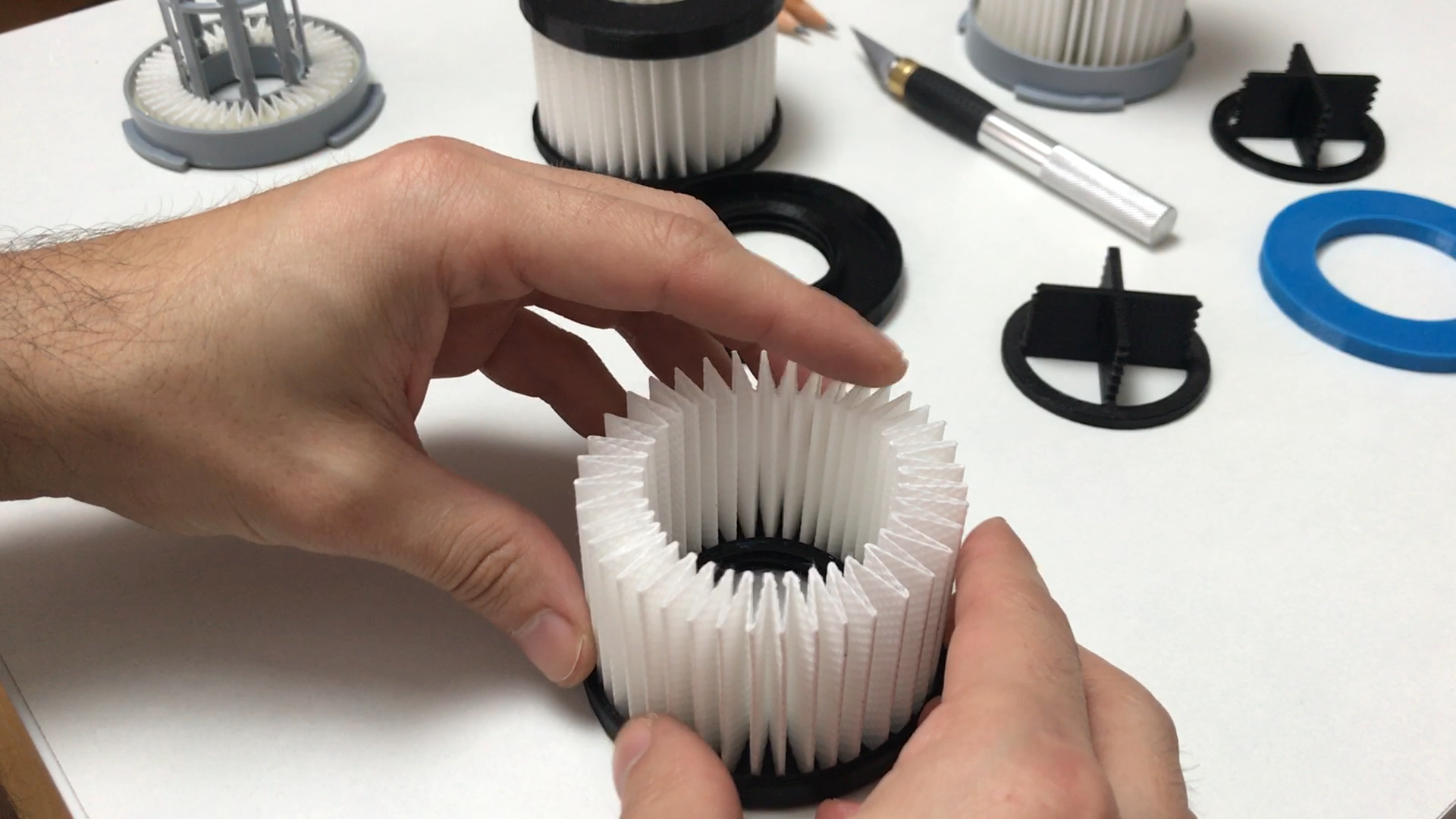 DIY Universal HEPA Filter Prototype Made With Open Source 3D Printed ...
