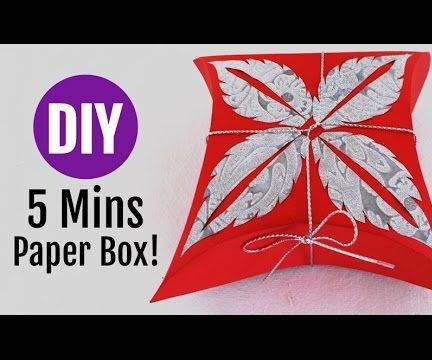 DIY Easy Paper Box: How to Make Handmade Paper Gift Box in 5 Minutes ...