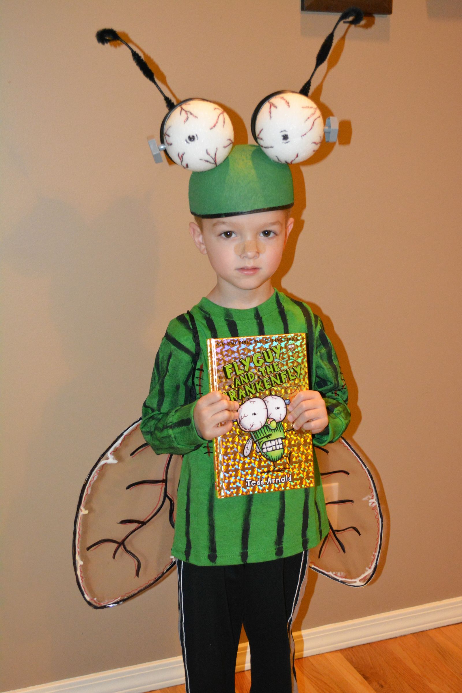Easy 'Fly Guy' Book Series Kids Halloween Costume - Frankenfly : 6 ...