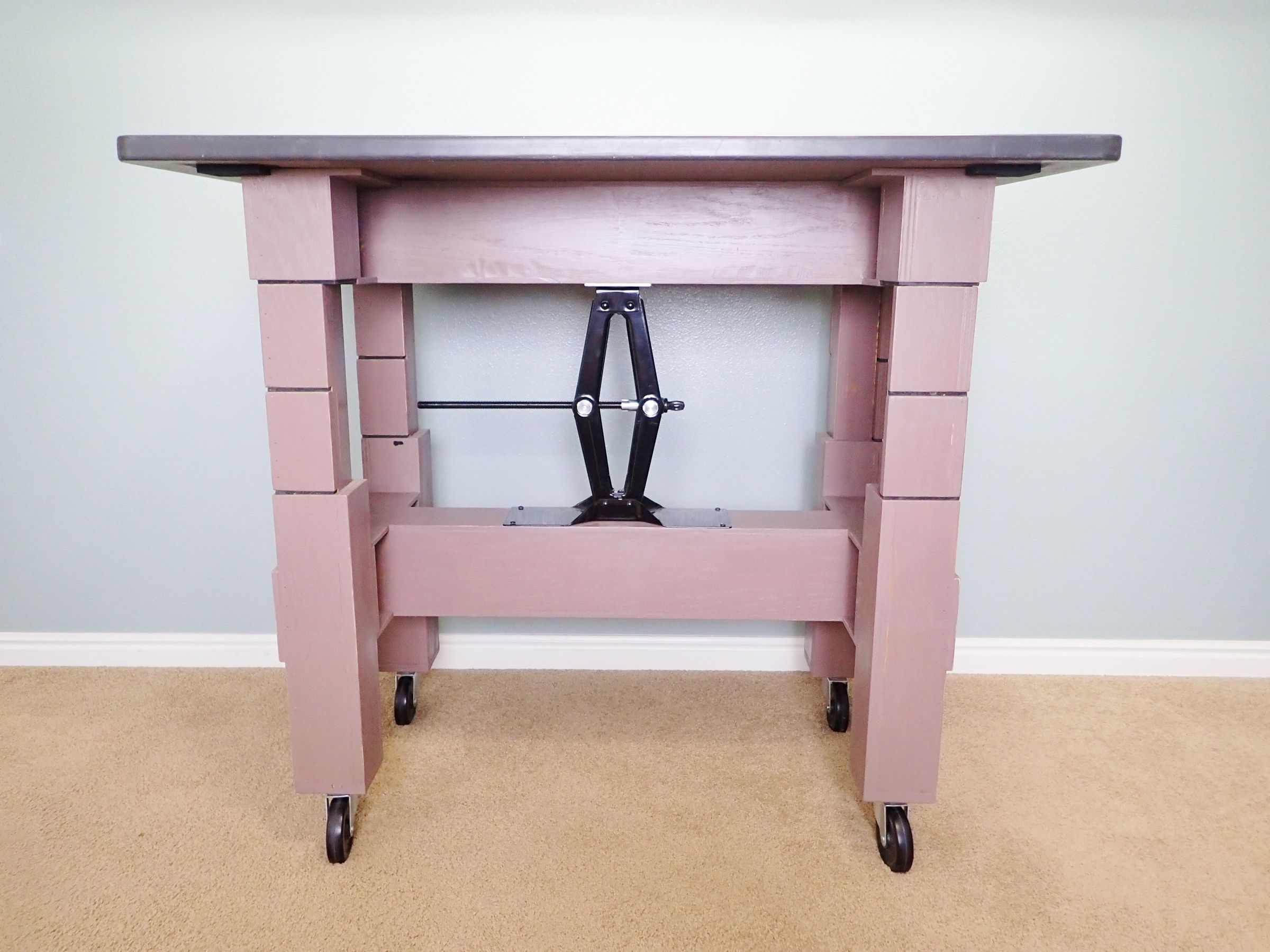 Make an Adjustable-Height Table With a Car Jack : 16 Steps (with ...