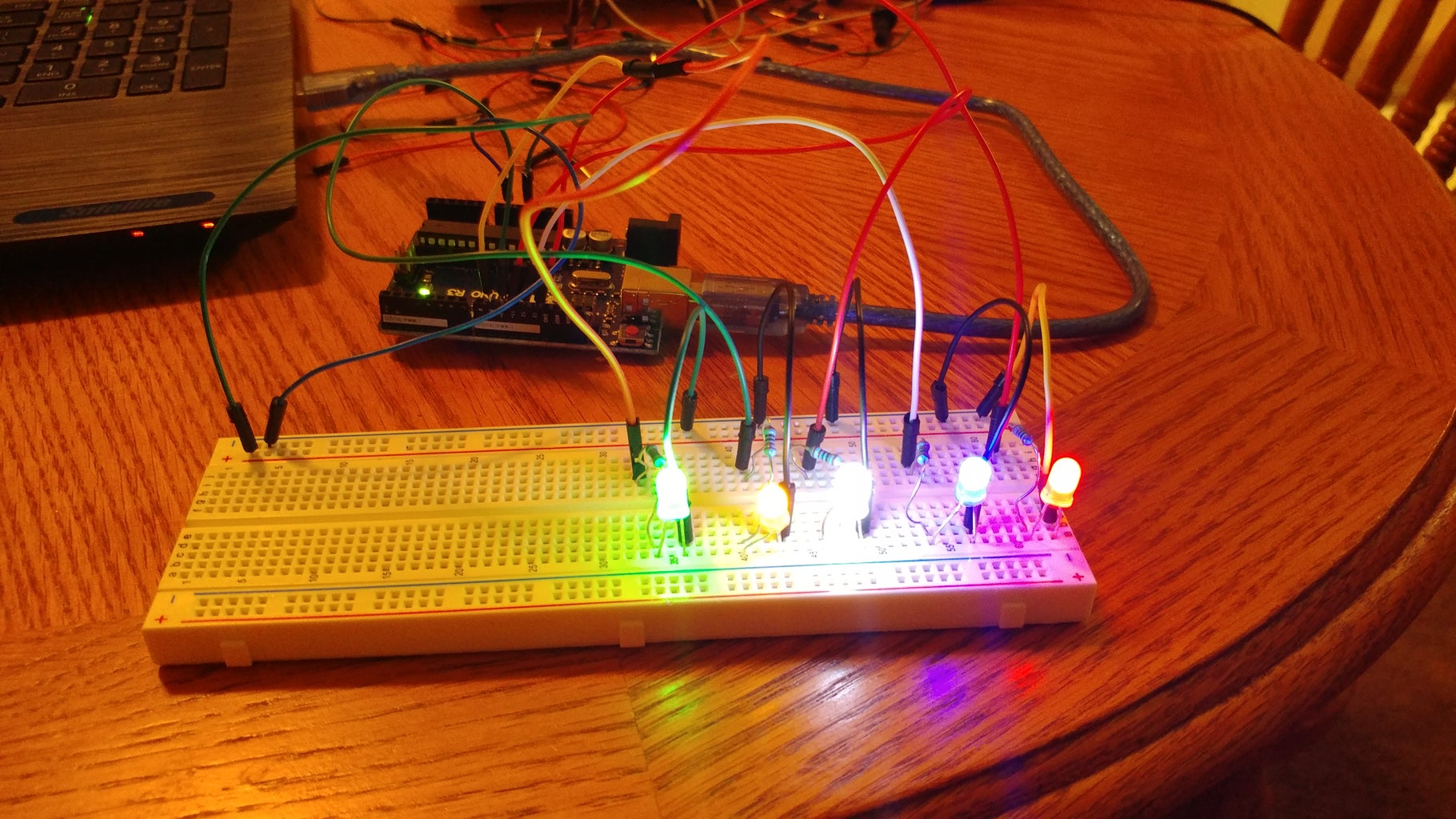 Leds With A Potentiometer 4 Steps Instructables
