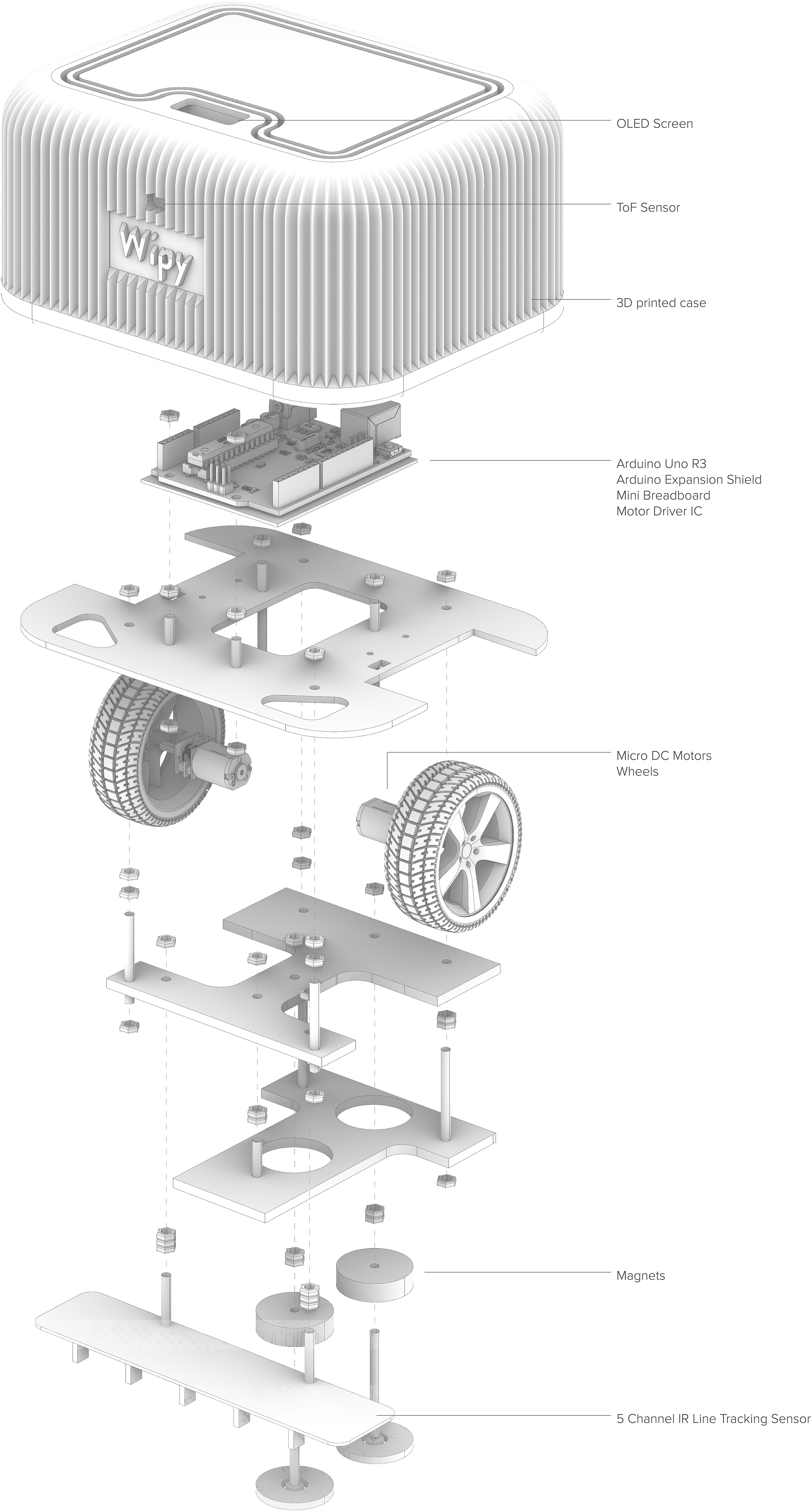 Wipy: the Overly Motivated Whiteboard Cleaner : 8 Steps (with Pictures ...