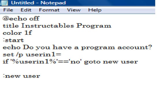 More Complex Batch Programming : 4 Steps - Instructables More Complex Batch Programming : 4 Steps - Instructables