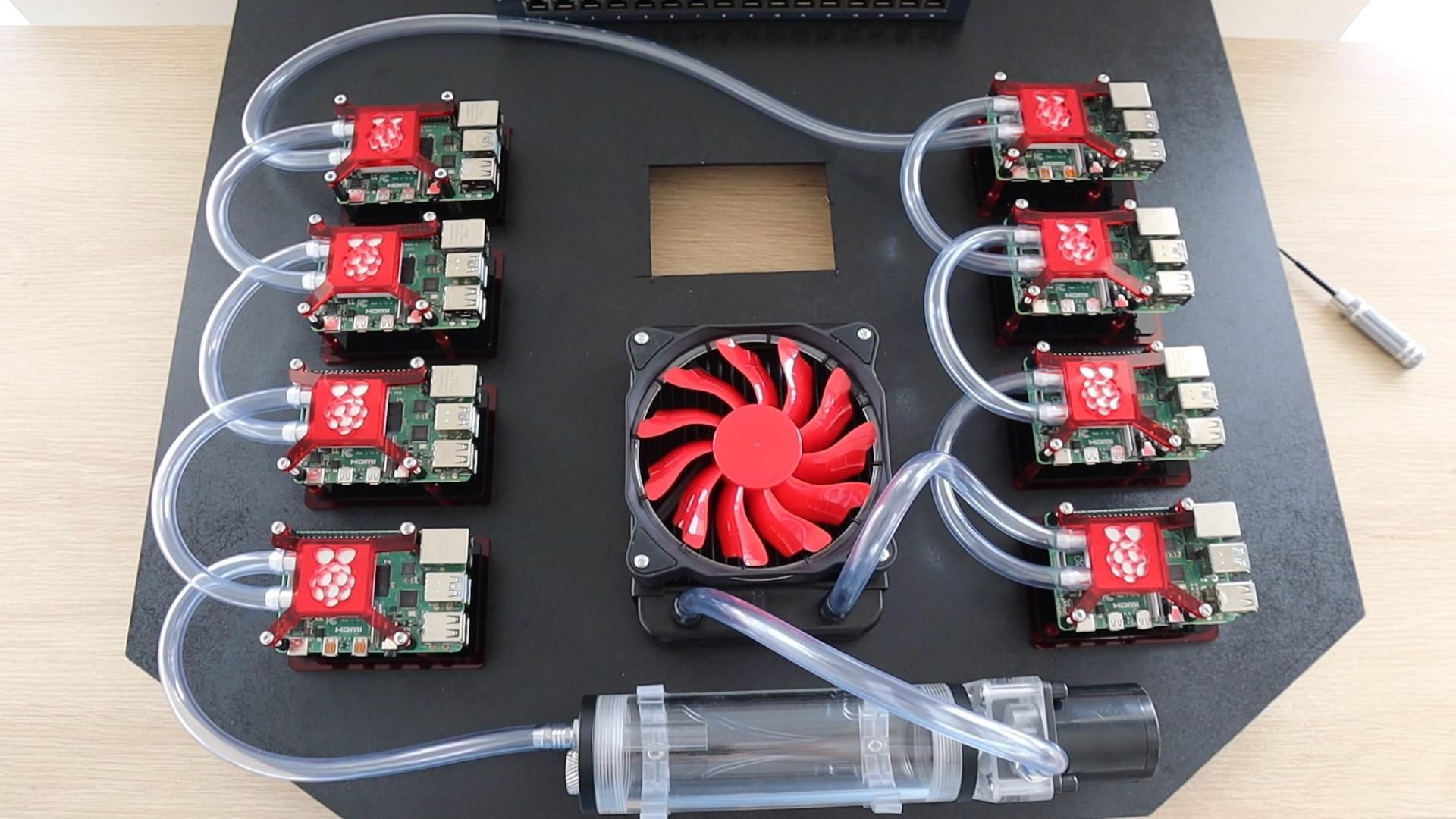 Water-Cooled Raspberry Pi 4 Cluster : 14 Steps (with Pictures ...