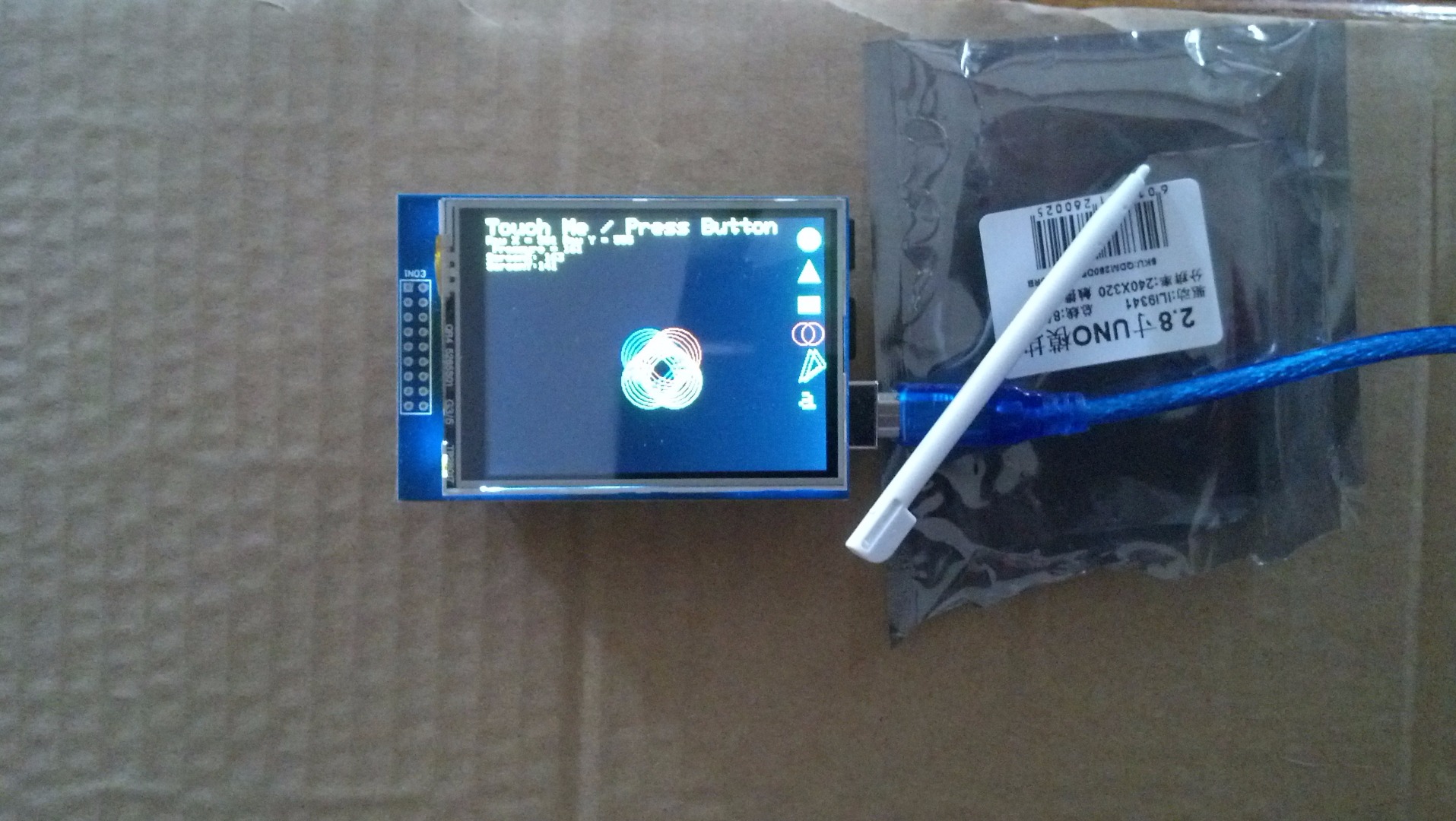 UNO R3 2.8 TFT Touch Screen With SD Card Socket for Arduino Board ...