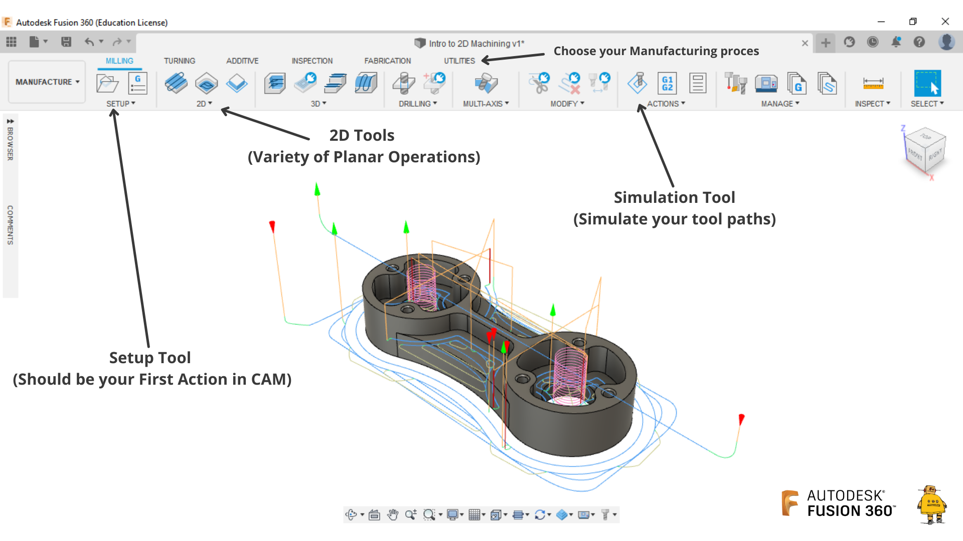 Learning Fusion 360 CAM Workspace : 6 Steps - Instructables
