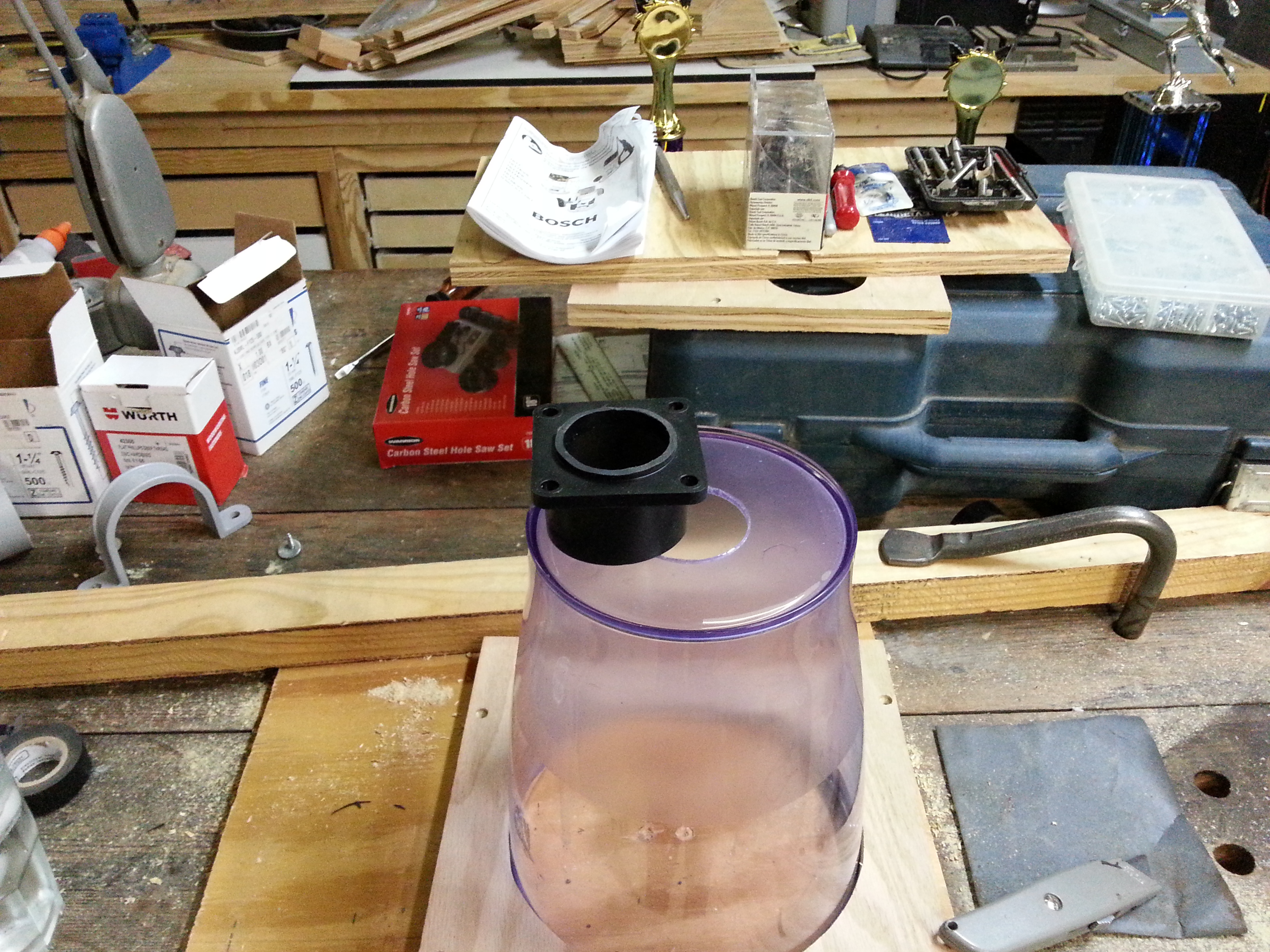 Add a Router Table With Dust Collector to Your Table Saw : 7 Steps ...