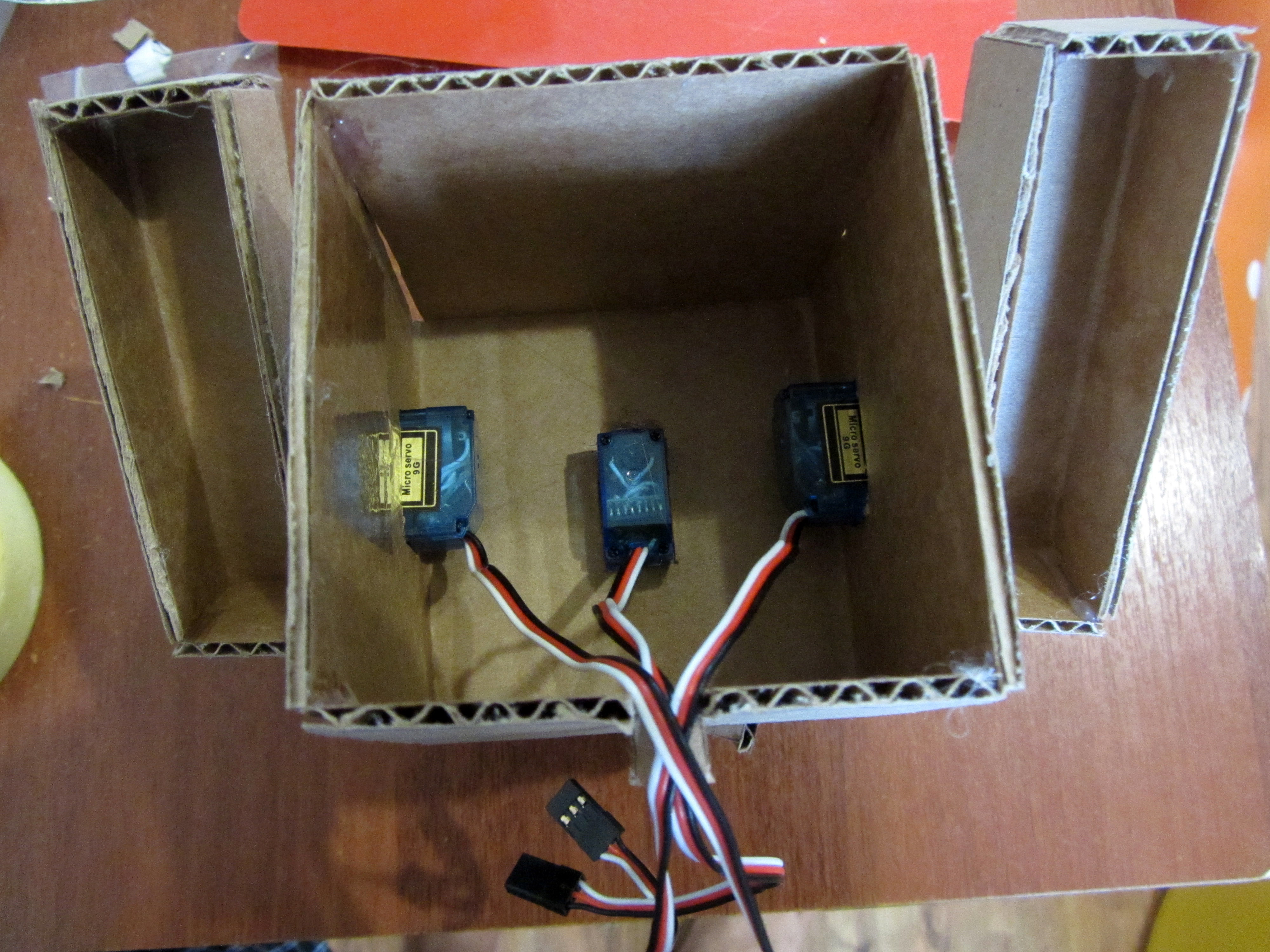 Arduino Cardboard Robot Is Controlled From Smartphone Via Bluetooth : 5 ...