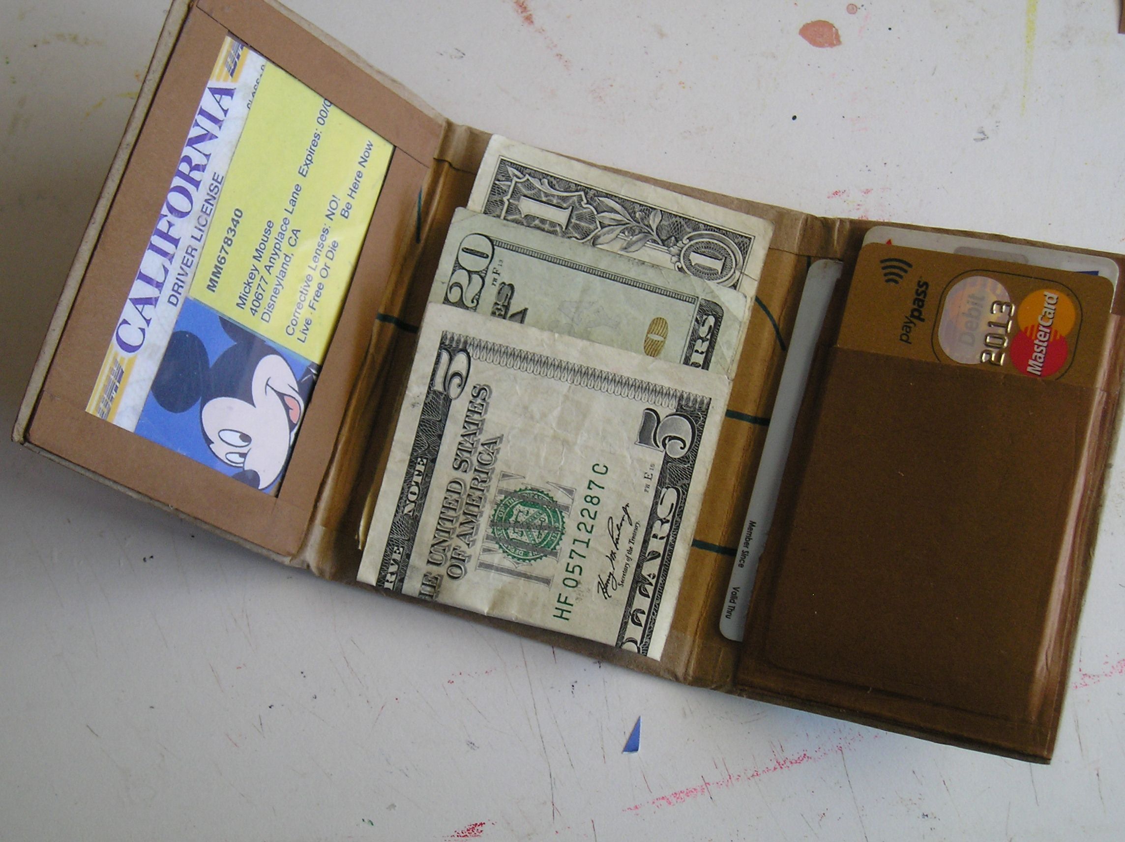 Use Cardboard to Make a Billfold or Wallet! : 8 Steps (with Pictures ...