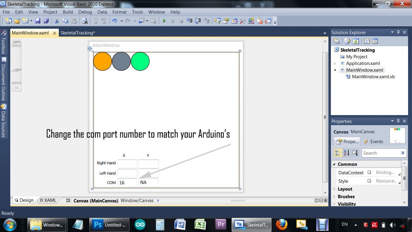 Kinect Controls Arduino Wired Servos Using Visual Basic 2010 ...
