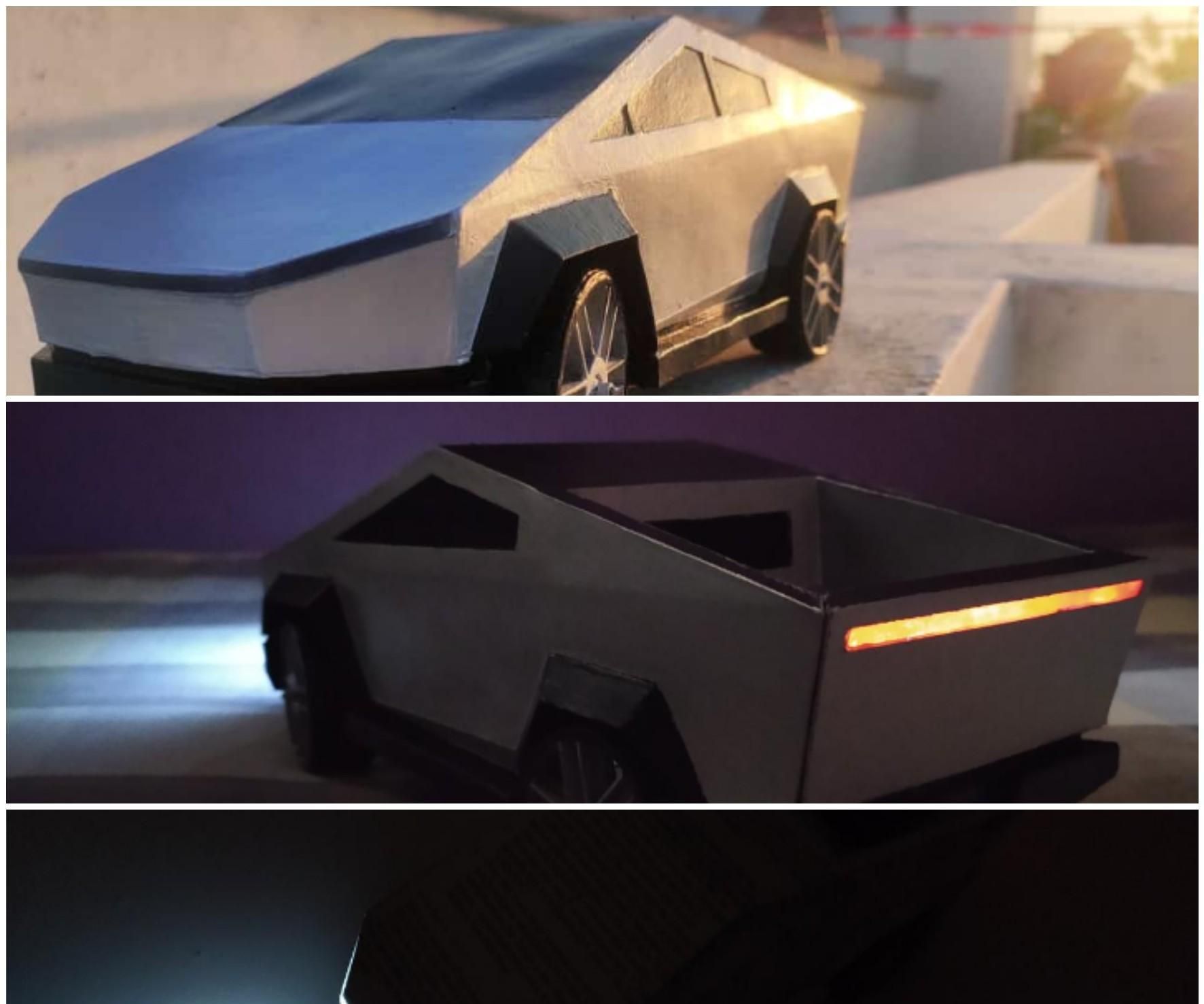 Tesla Cybertruck DIY Made of Cardboard : 6 Steps (with Pictures ...