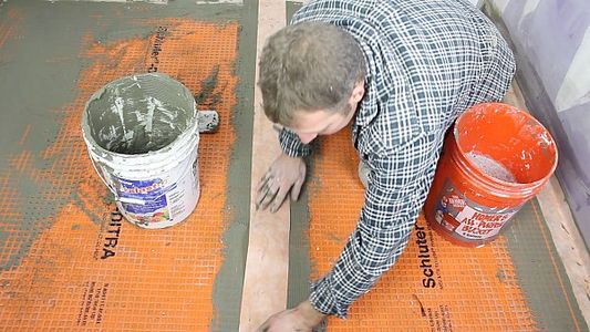 Install DITRA on a Wood Subfloor (stop Cracked Tiles) : 17 Steps (with ...