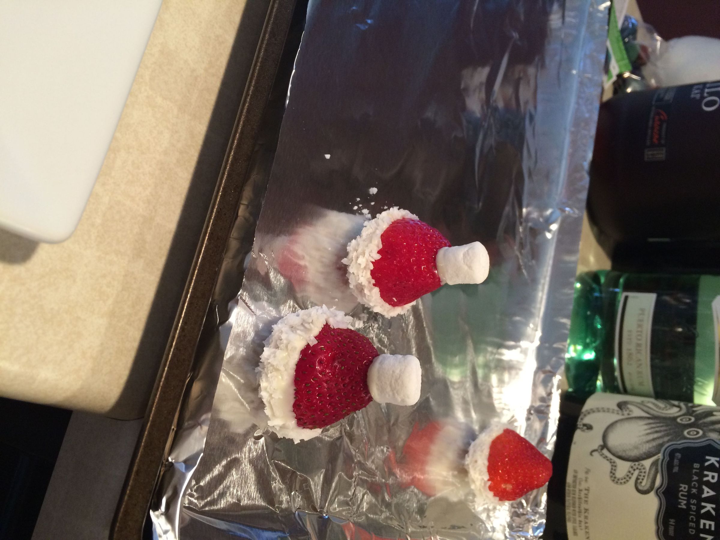 Fruit Bouquets' How to Make Santa Hat Strawberries : 5 Steps (with ...