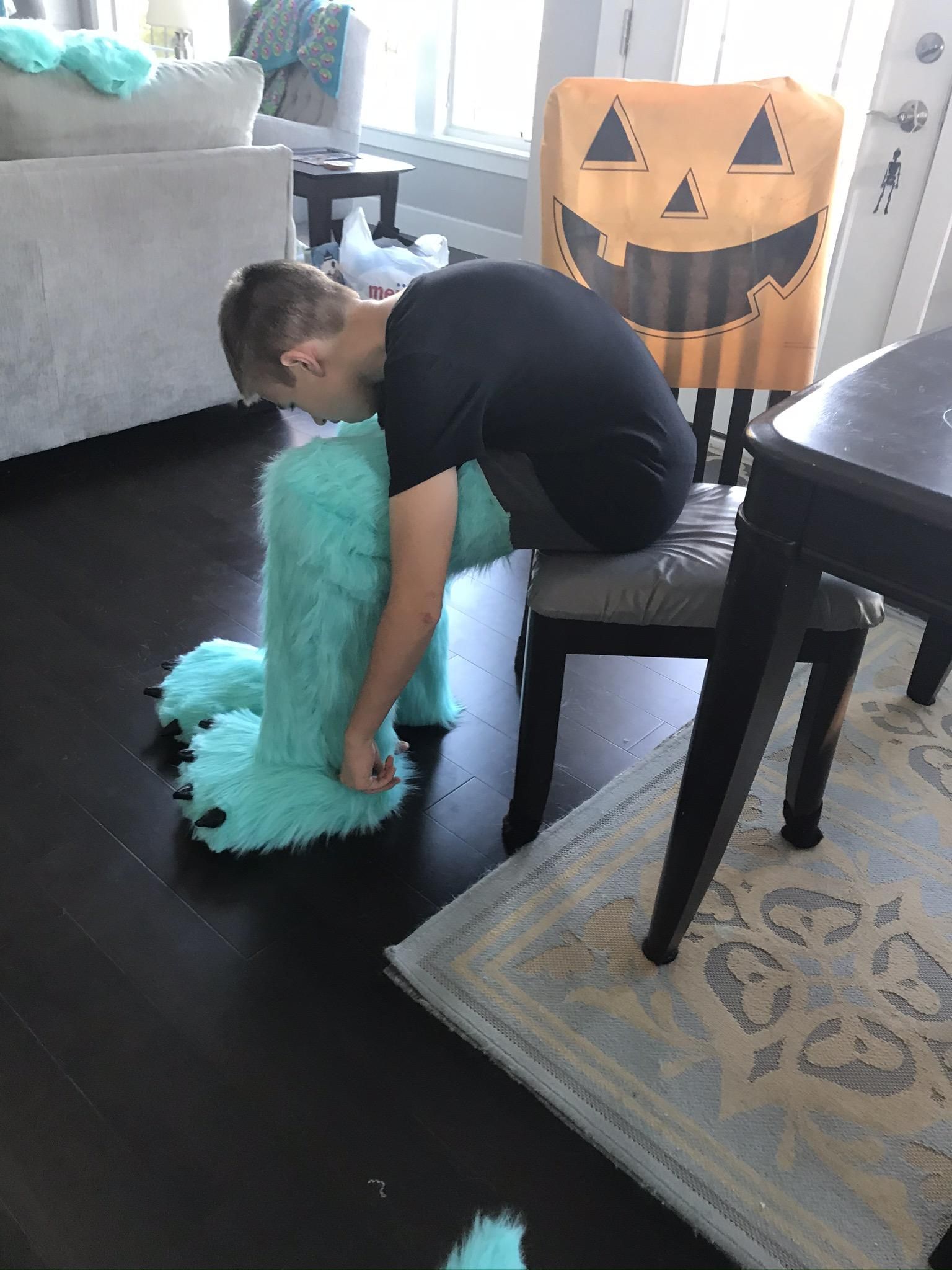 Sulley (Trademark Disney) Monster Homemade Halloween Costume : 11 Steps ...