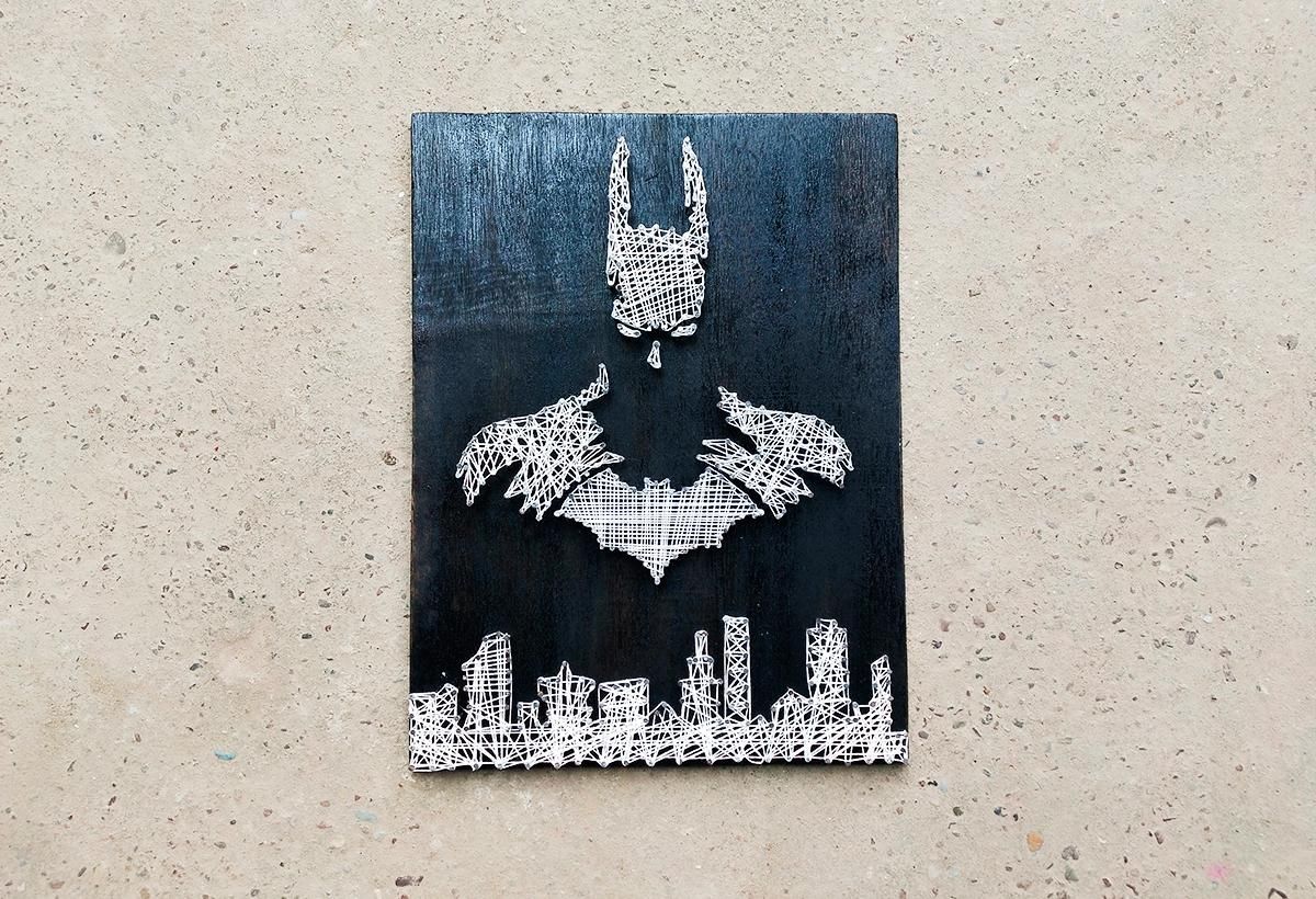 BATMAN | String Art : 6 Steps (with Pictures) - Instructables