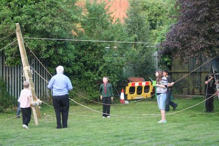 Simple Pioneering - Build a Monkey Bridge From Wood Poles : 6 Steps ...
