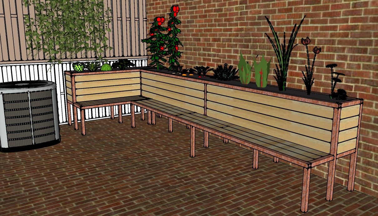 Backyard Planter and Seating : 6 Steps (with Pictures) - Instructables