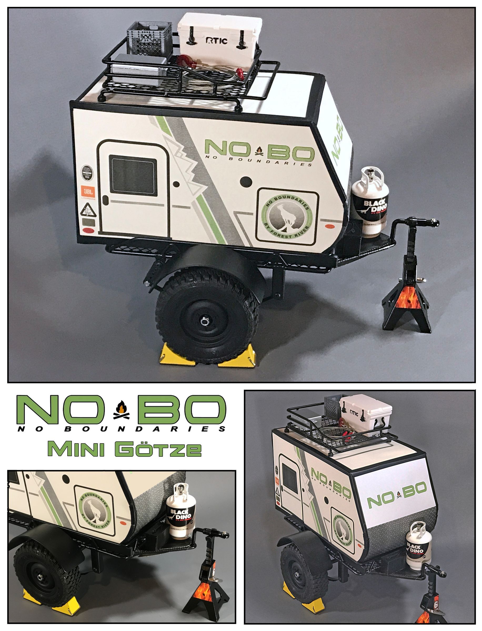 1:18 Scale Travel Trailer (NOBO by Forest River) for RCAWD Gelande II ...