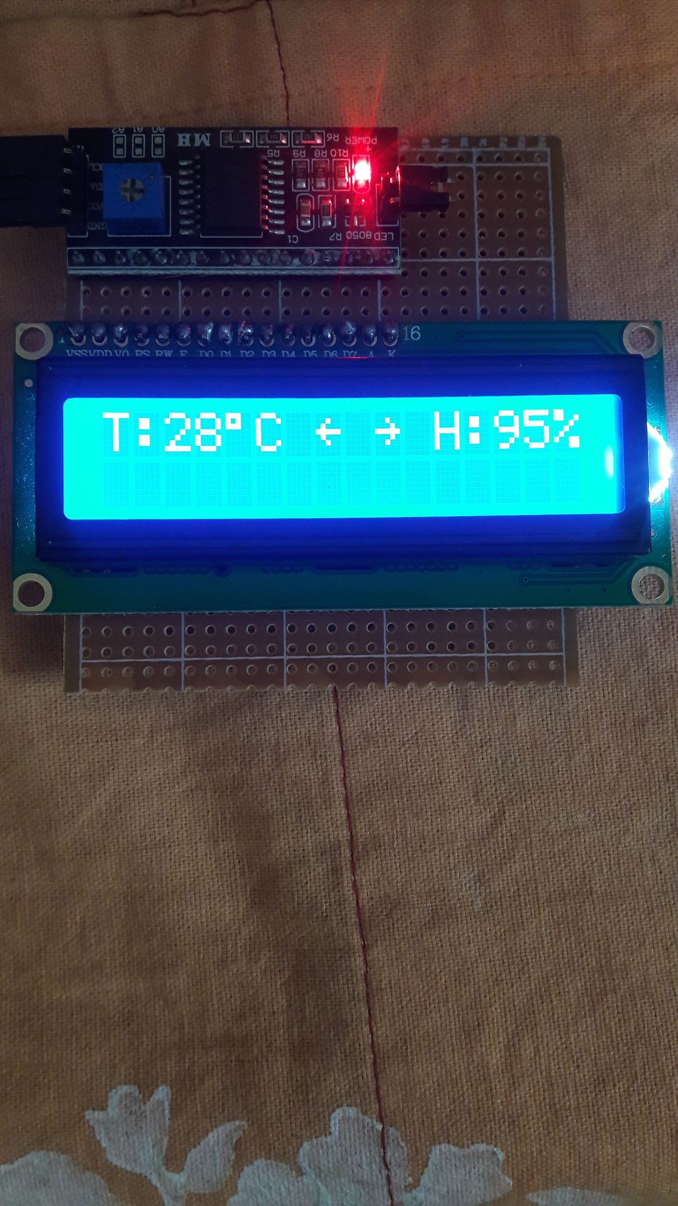 Details and Connections of I2C LCD Adapter | Trybotics