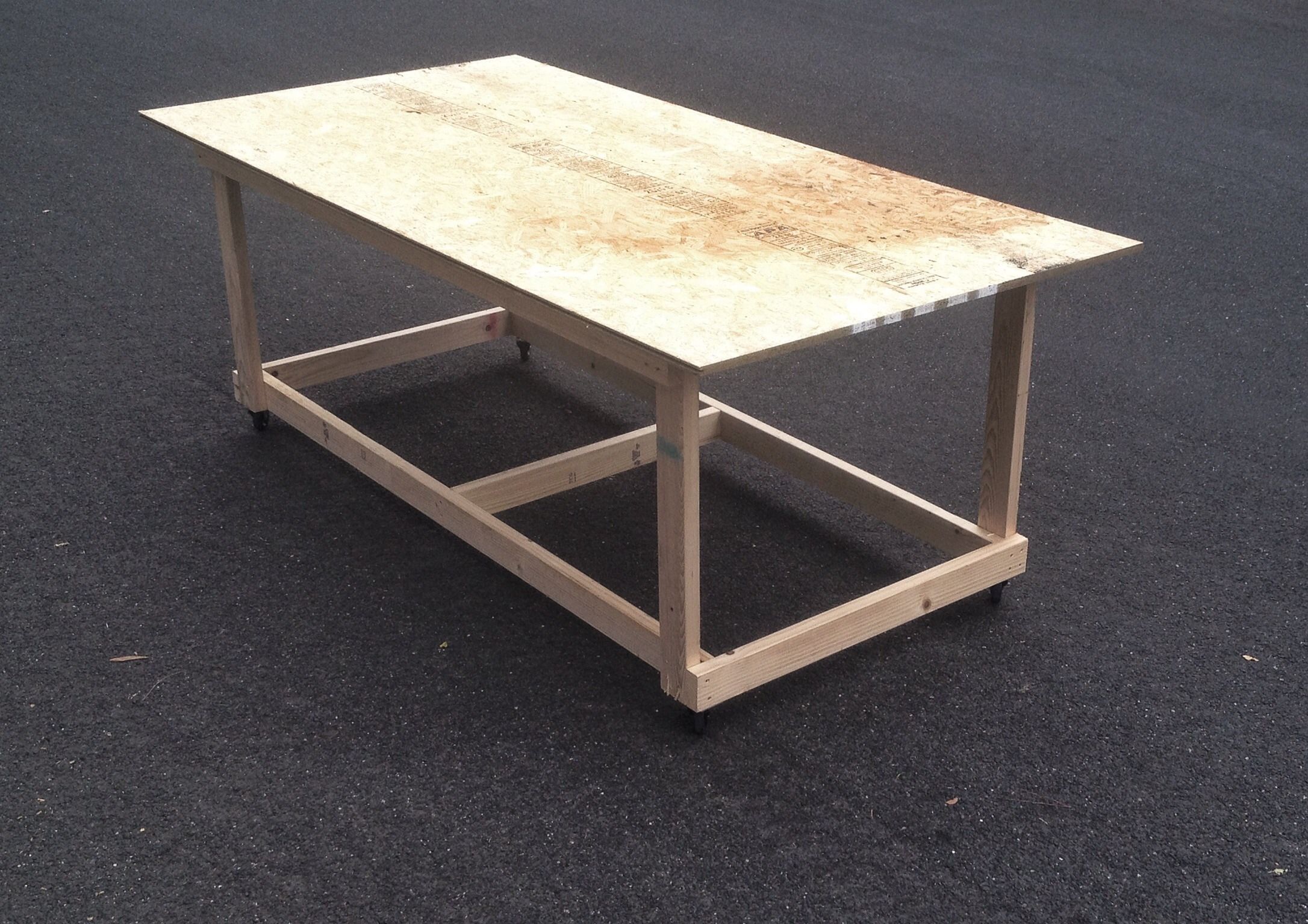 Work Table on Wheels | 4' X 8' : 14 Steps (with Pictures) - Instructables