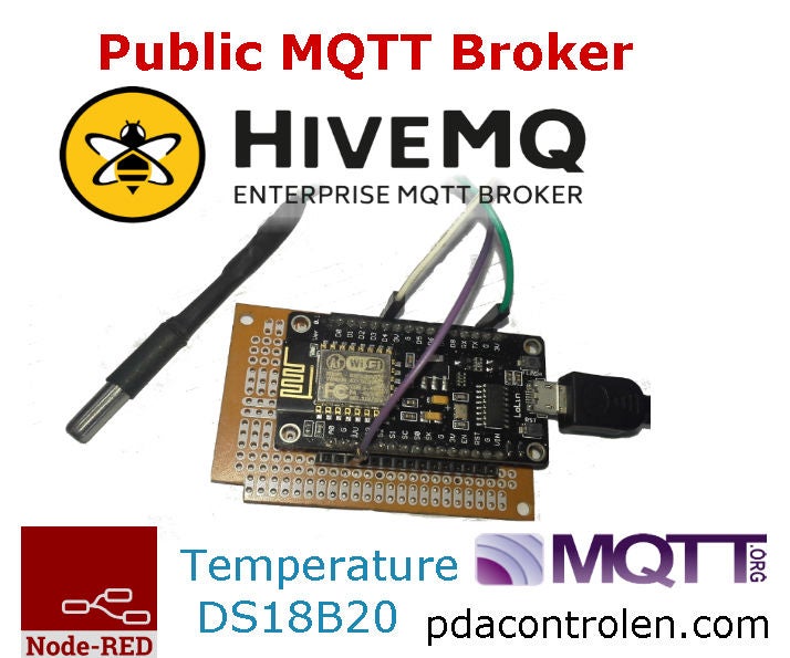 Esp8266 And Public Free Mqtt Broker Hivemq And Node Red 6 Steps With