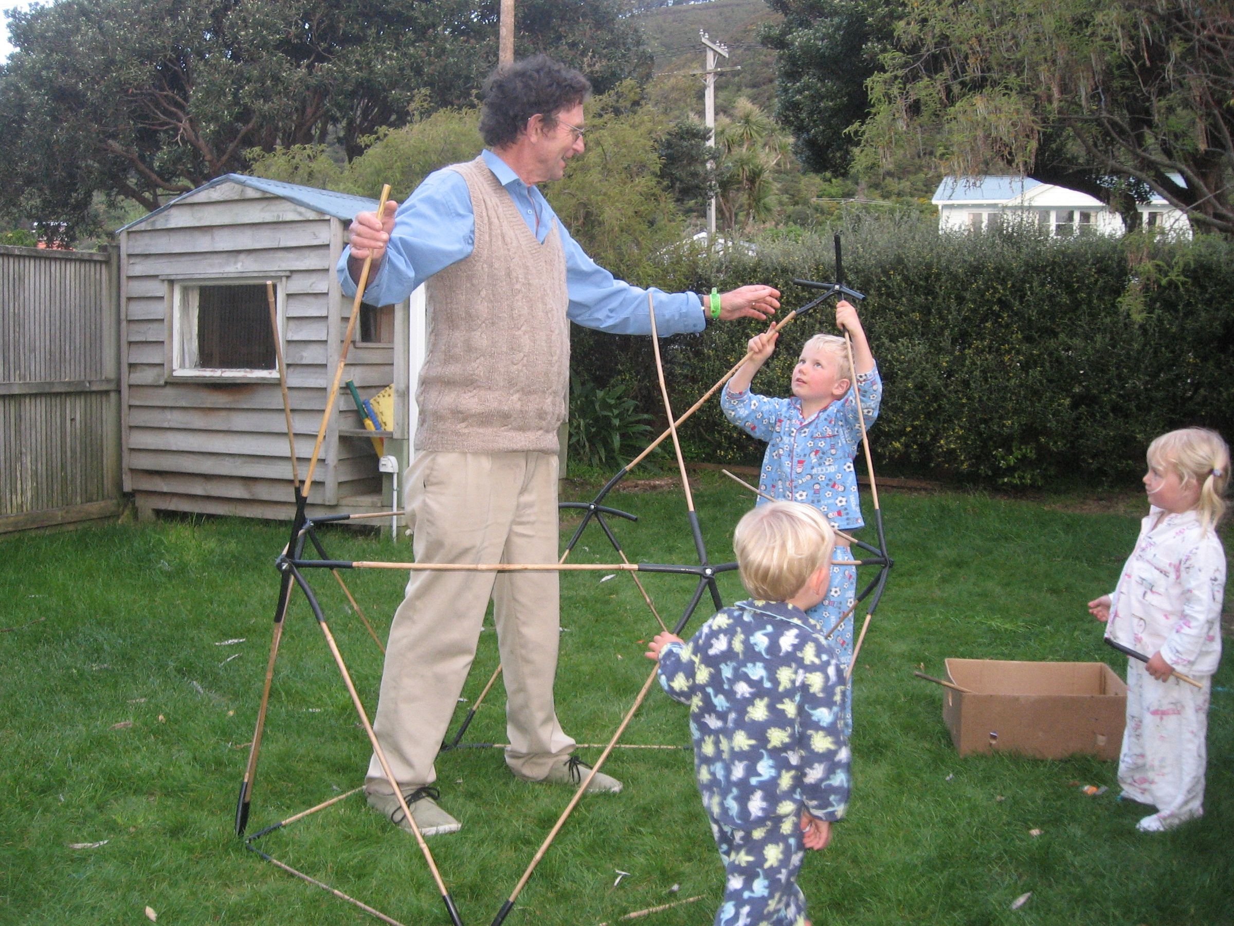Kid Friendly Bamboo Geodesic Dome : 20 Steps (with Pictures ...