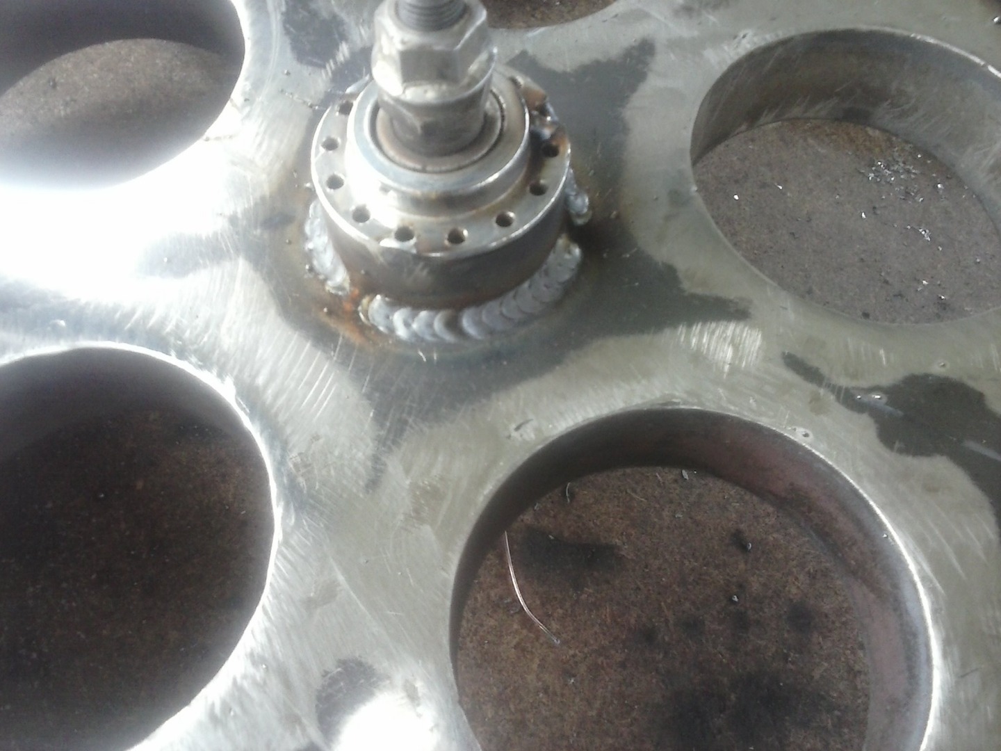 Making Wide Bike Wheel Hubs and Joining Them to Car Rims. PART 2! : 6 ...