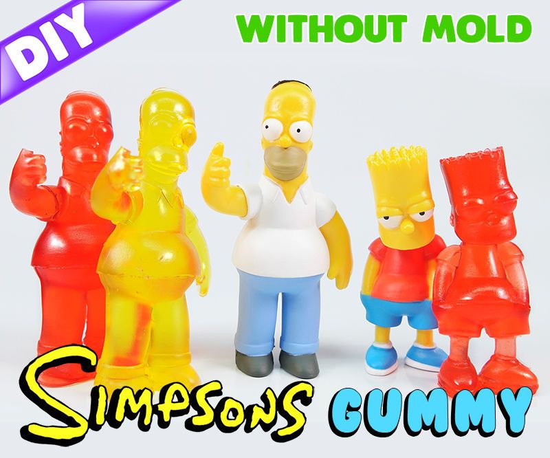 How to Make GUMMY the Simpsons !! Without Mold - Instructables