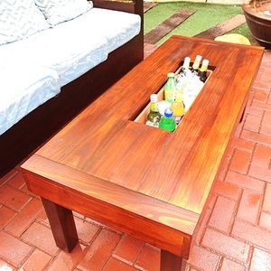 Outdoor Table With Ice Box Cooler : 3 Steps (with Pictures) - Instructables