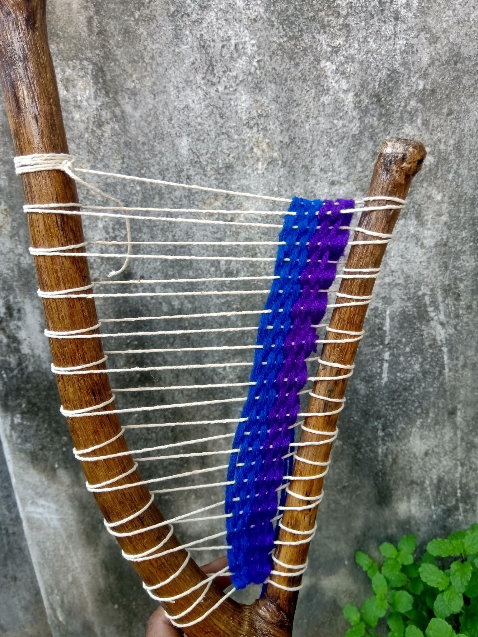 Wood & Yarn (Full & Partial Branch Weaving, Tiny Birds) - Home Decor ...