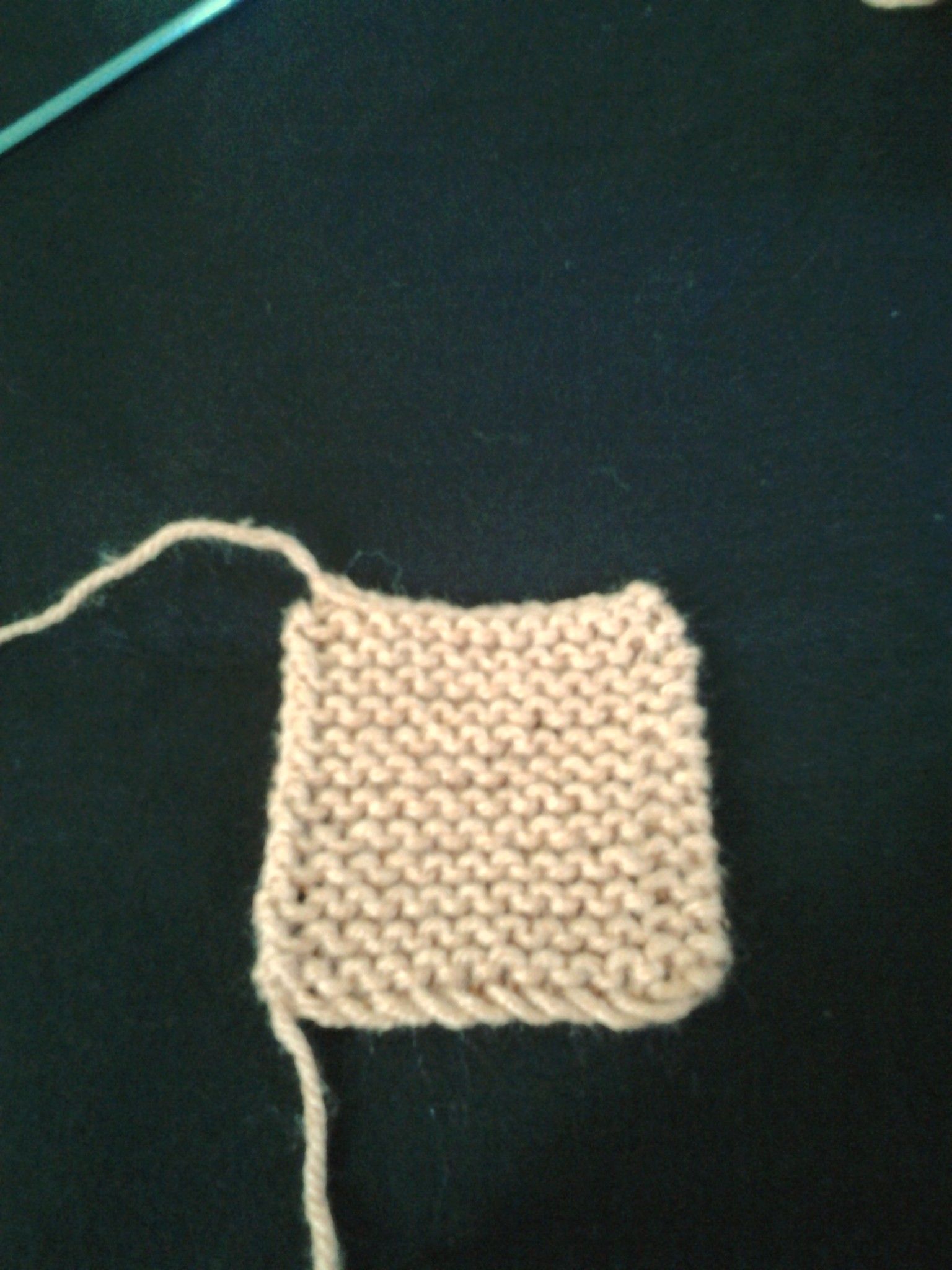 First Beginner Knit Project: Garter Stitch Square : 17 Steps ...