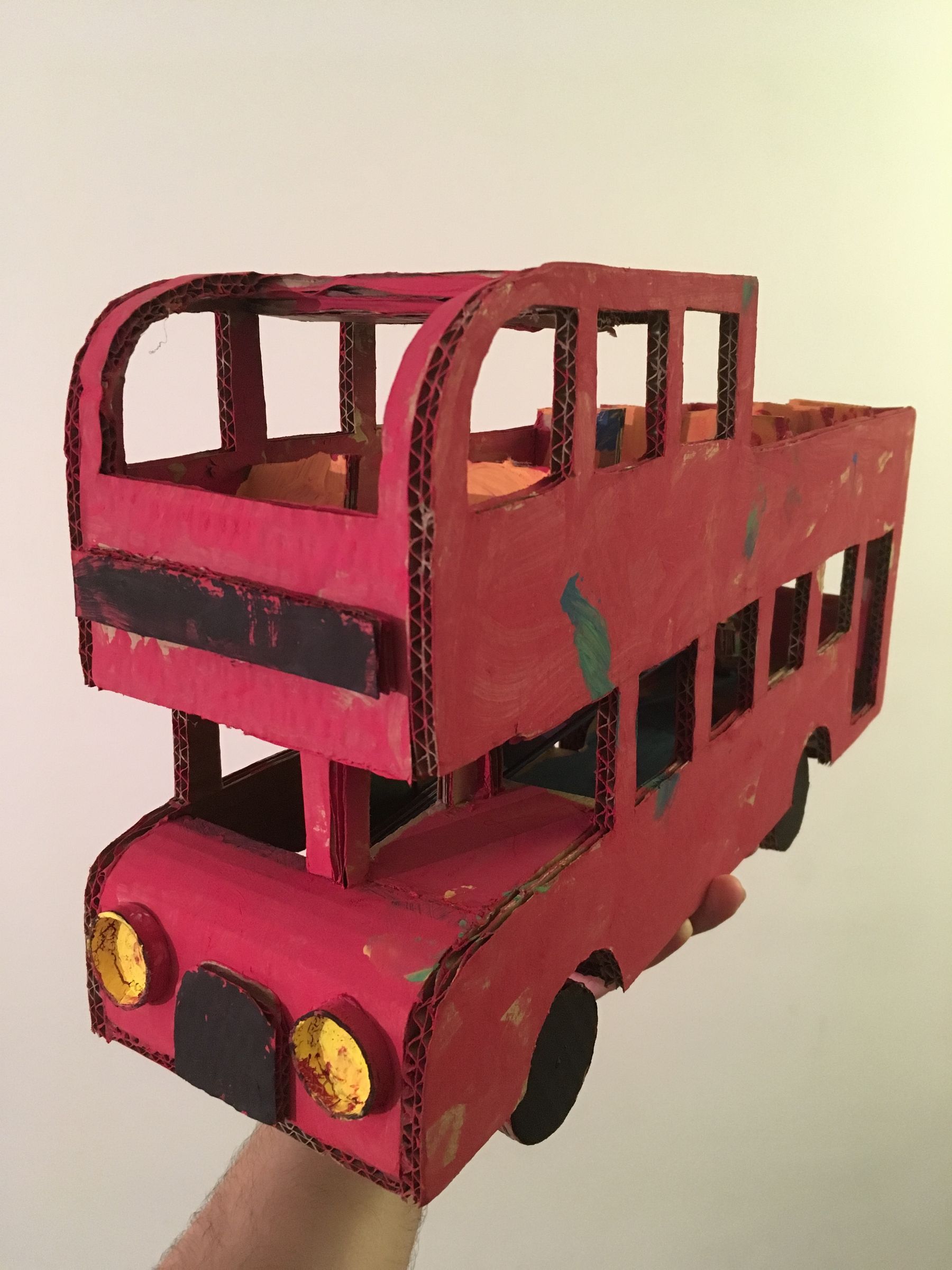 Cardboard Box Bus - for a Toy Ride : 16 Steps (with Pictures ...