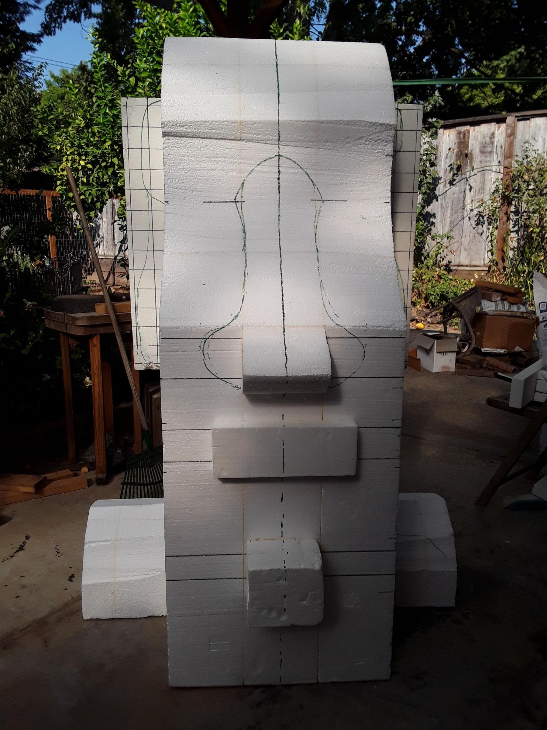 Moai From Recycled Foam : 8 Steps (with Pictures) - Instructables
