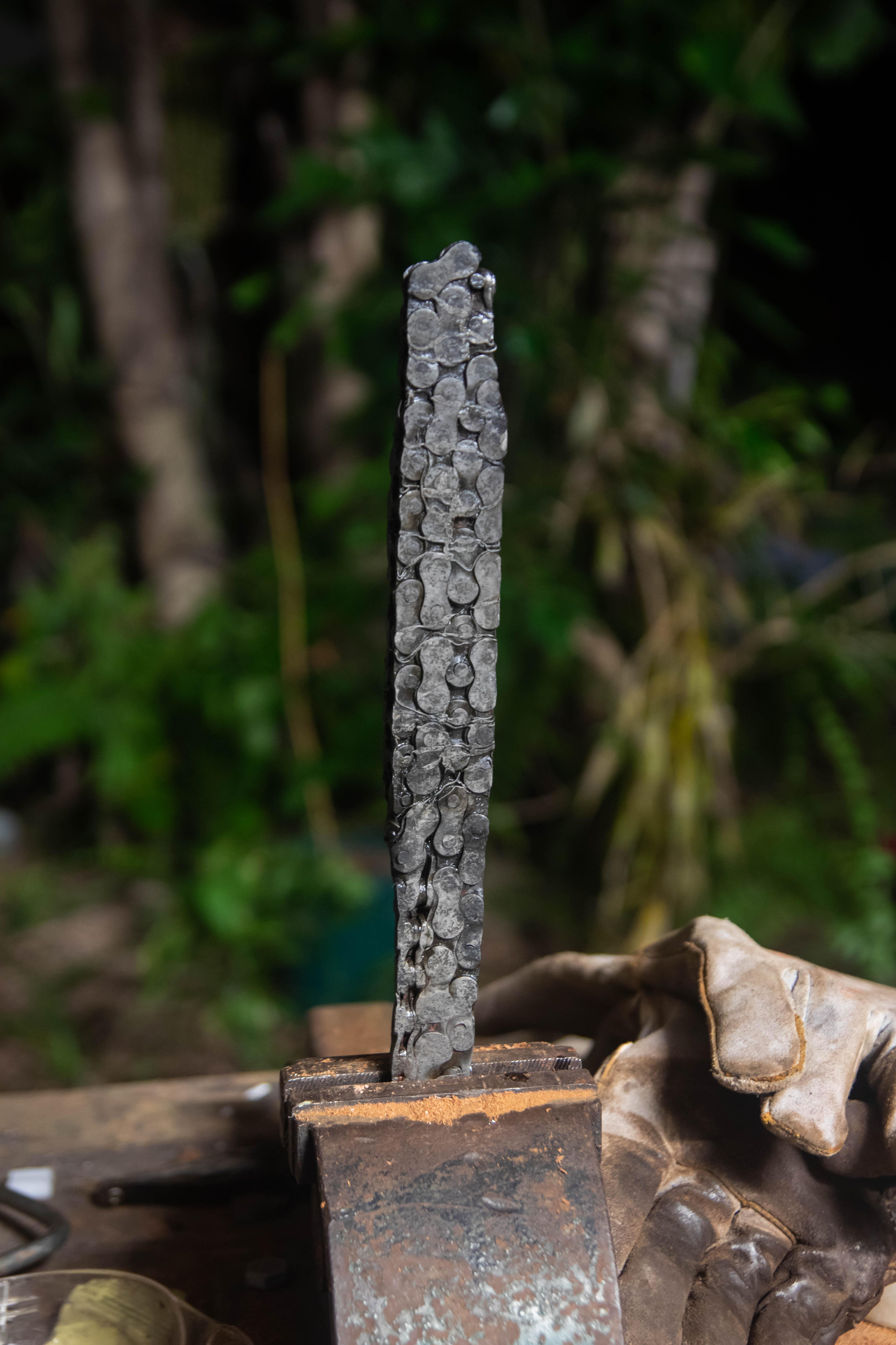 Axe Made From Bike Chain and an Old Rasp. Aka: Mad Maxe! : 13 Steps ...