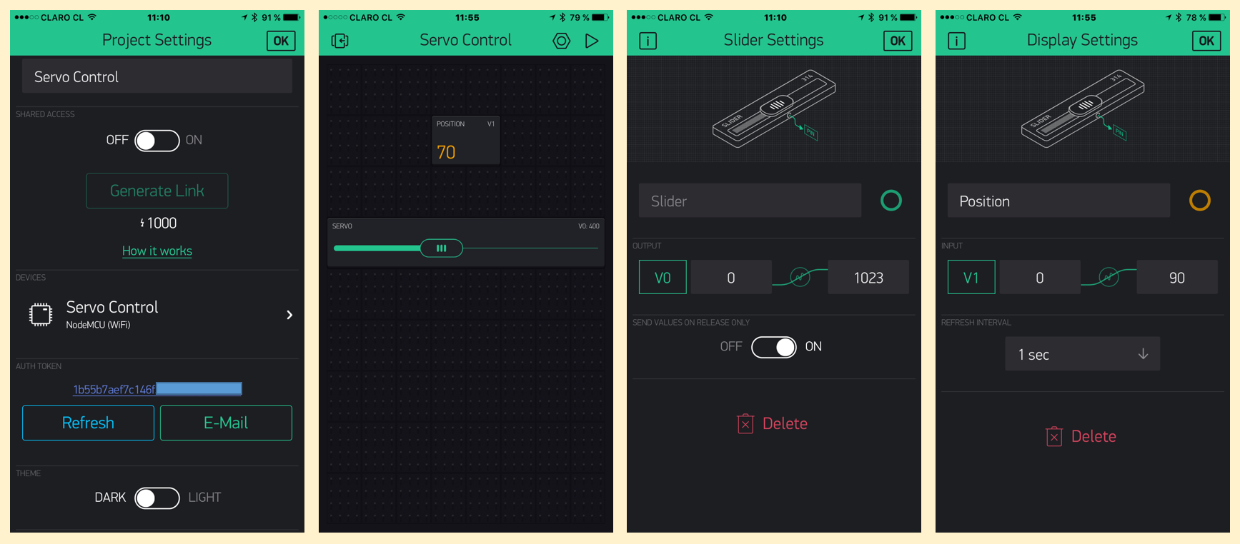 IoT Made Simple: Servo Control With NodeMCU and Blynk : 6 Steps (with Pictures) - Instructables