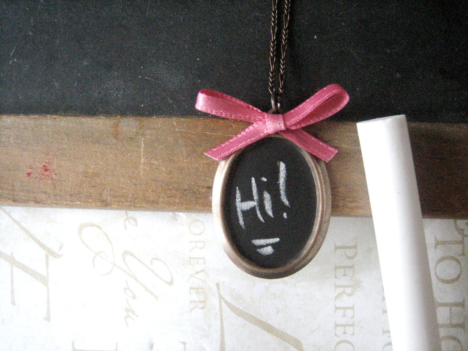 Chalkboard Necklace - Instructables