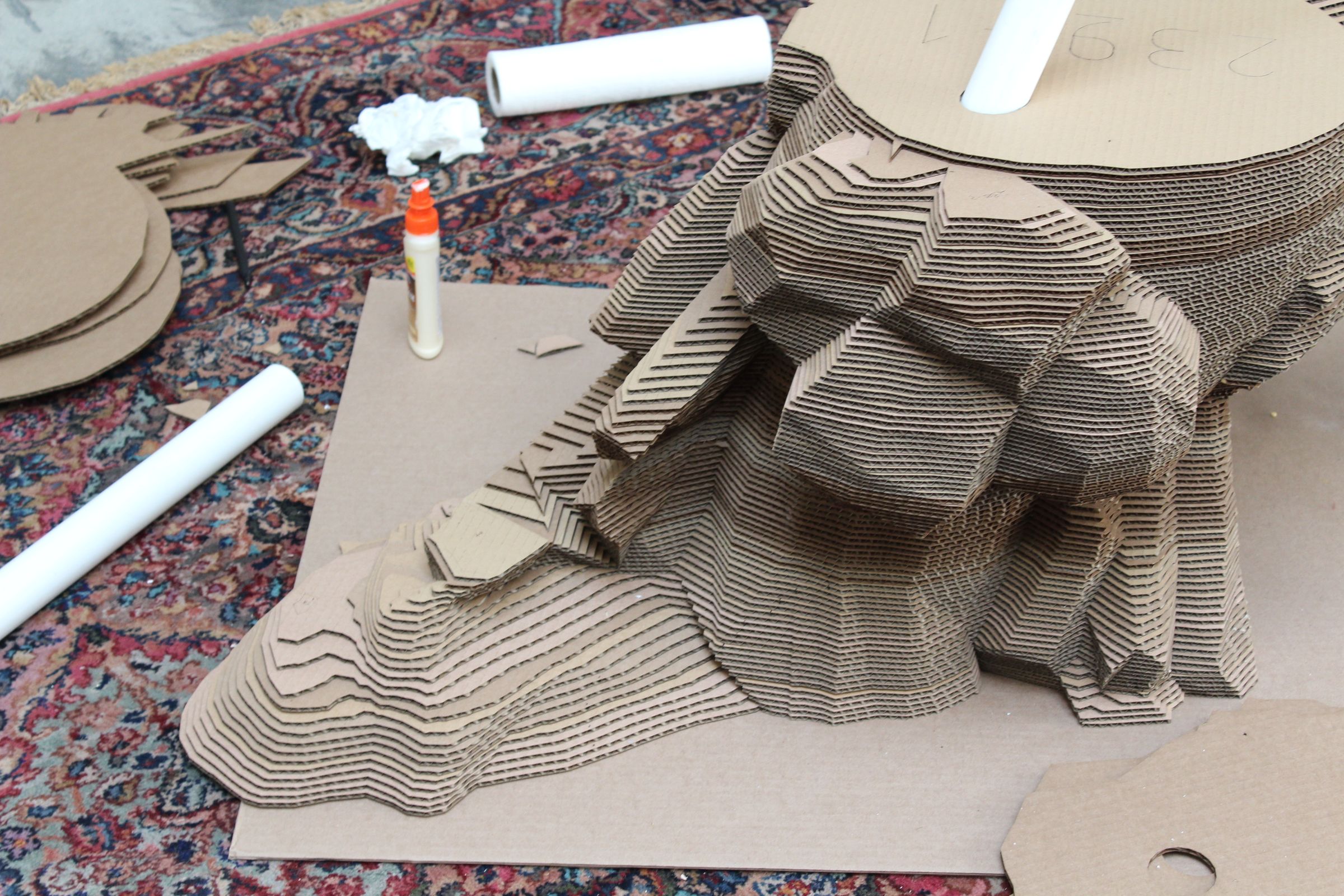 Cardboard Statue of Liberty Bust Using 123D Make : 6 Steps (with ...